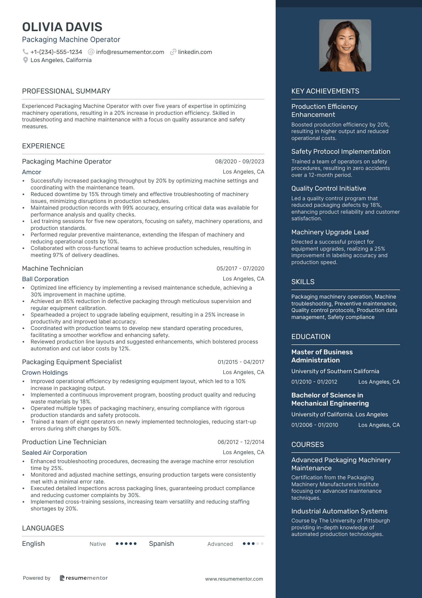 Machine Operator Resume Examples - Free to Edit ATS-Friendly PDF - 2025