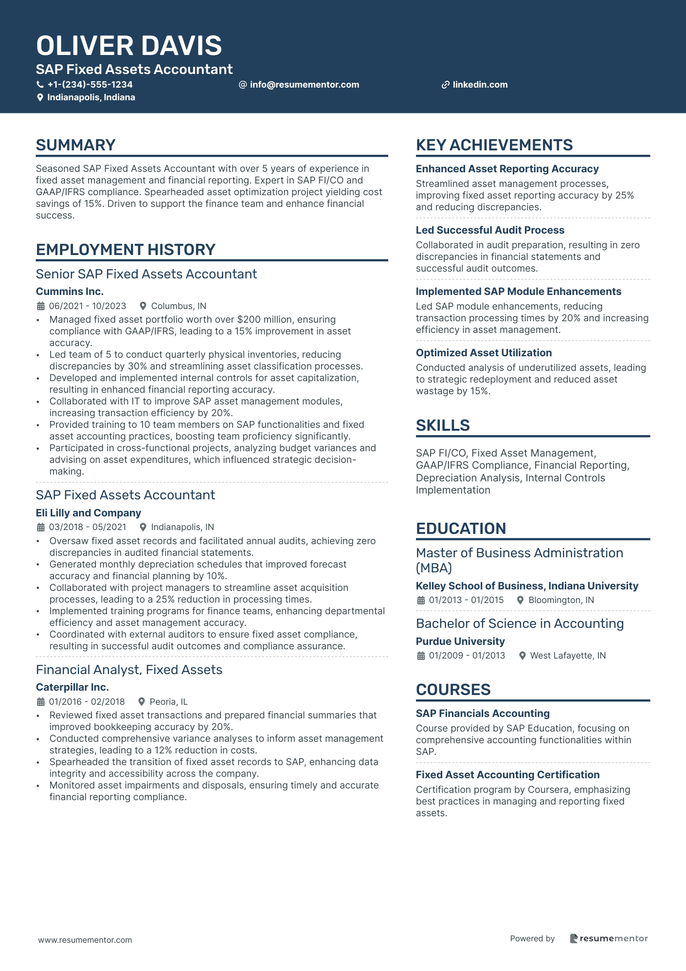 SAP Accountant Resume Examples To Get You Hired in 2025