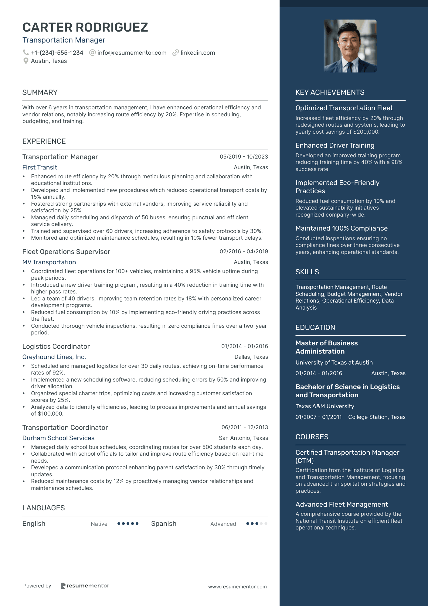 31 Logistics Resume Examples - Free to Edit ATS-Friendly PDF - 2025