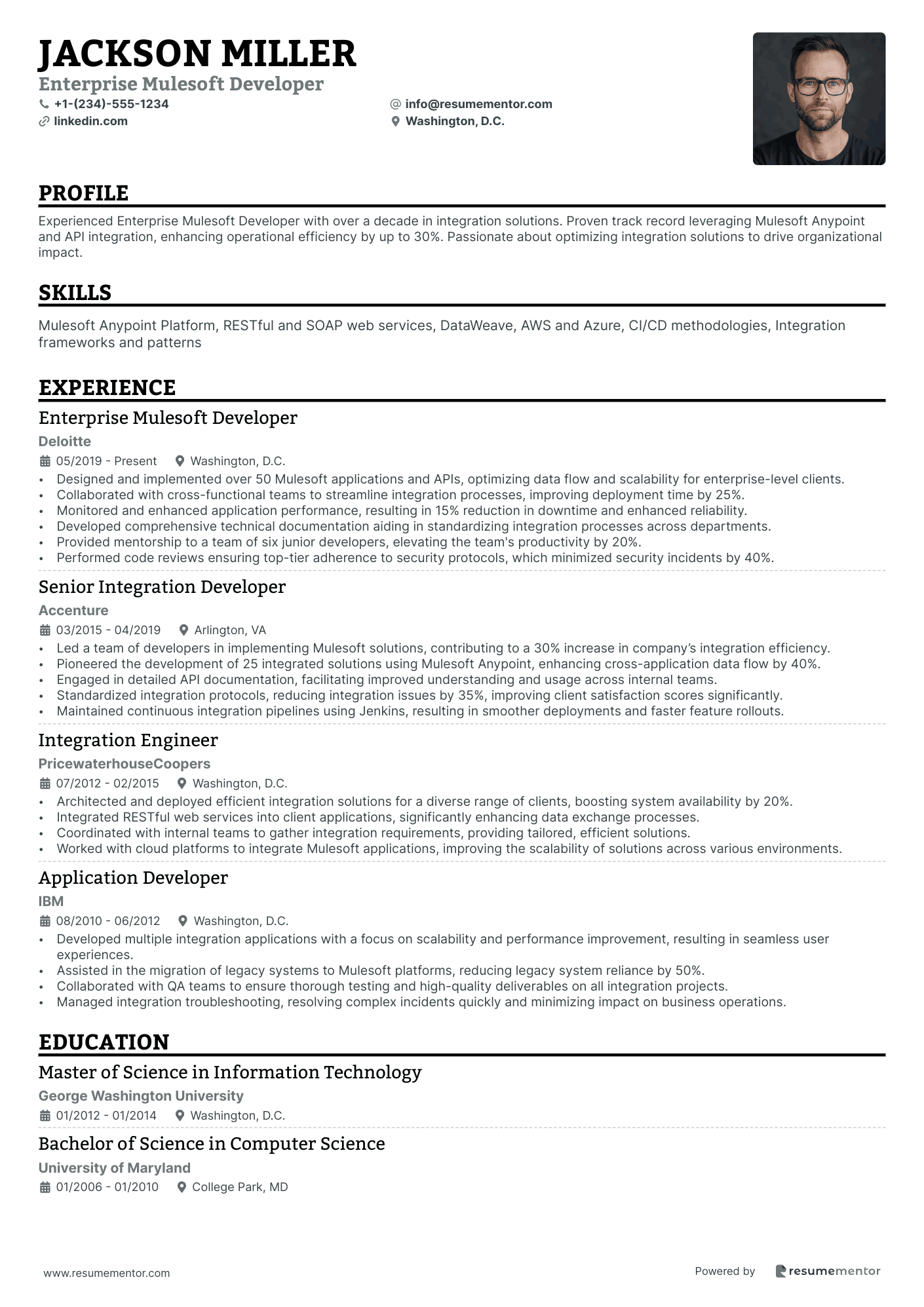 Mulesoft Developer Resume Examples To Get You Hired in 2025