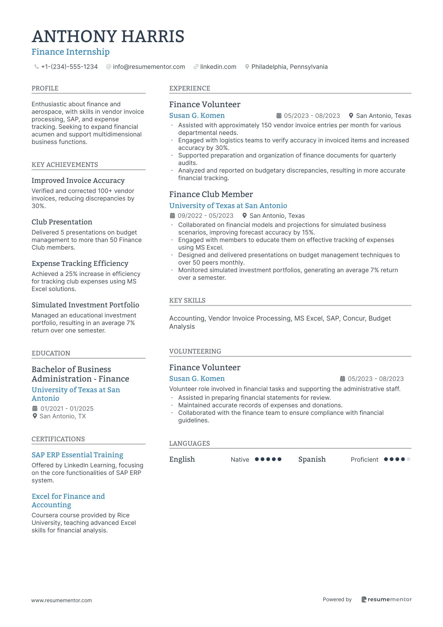 42 Finance Resume Examples To Get You Hired in 2024