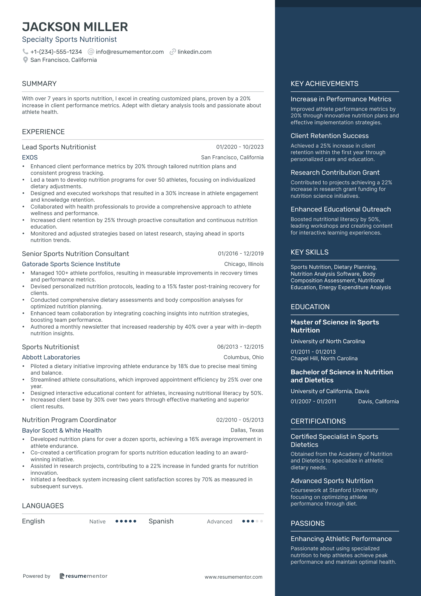 Athletes and Sports Resume Examples - Free to Edit ATS-Friendly PDF - 2025