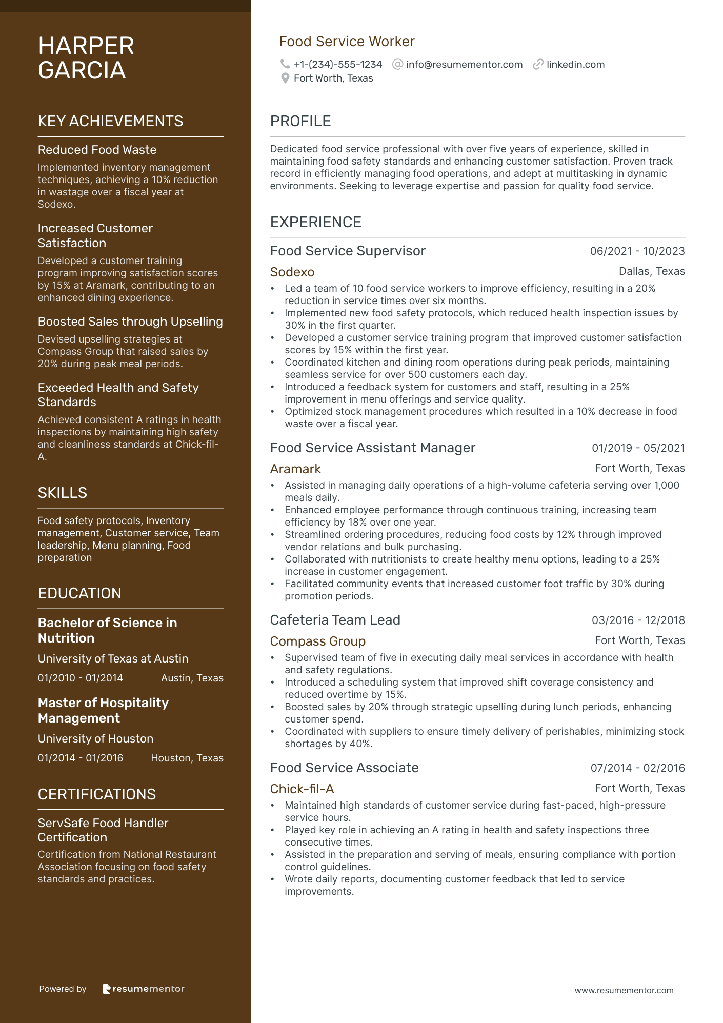 30 Hospitality Resume Examples - Free to Edit ATS-Friendly PDF - 2025