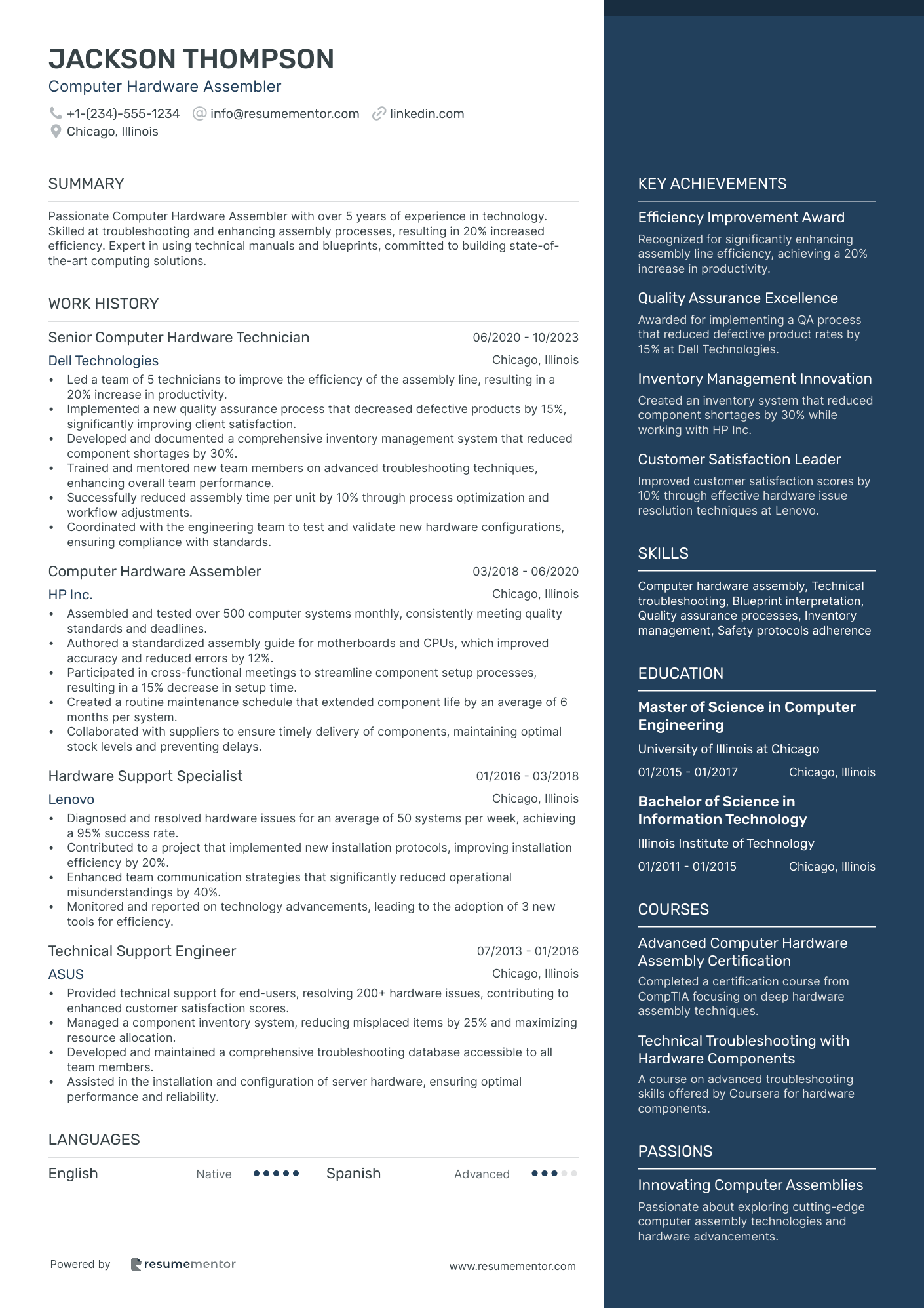 Assembler Resume Examples - Free to Edit ATS-Friendly PDF - 2025