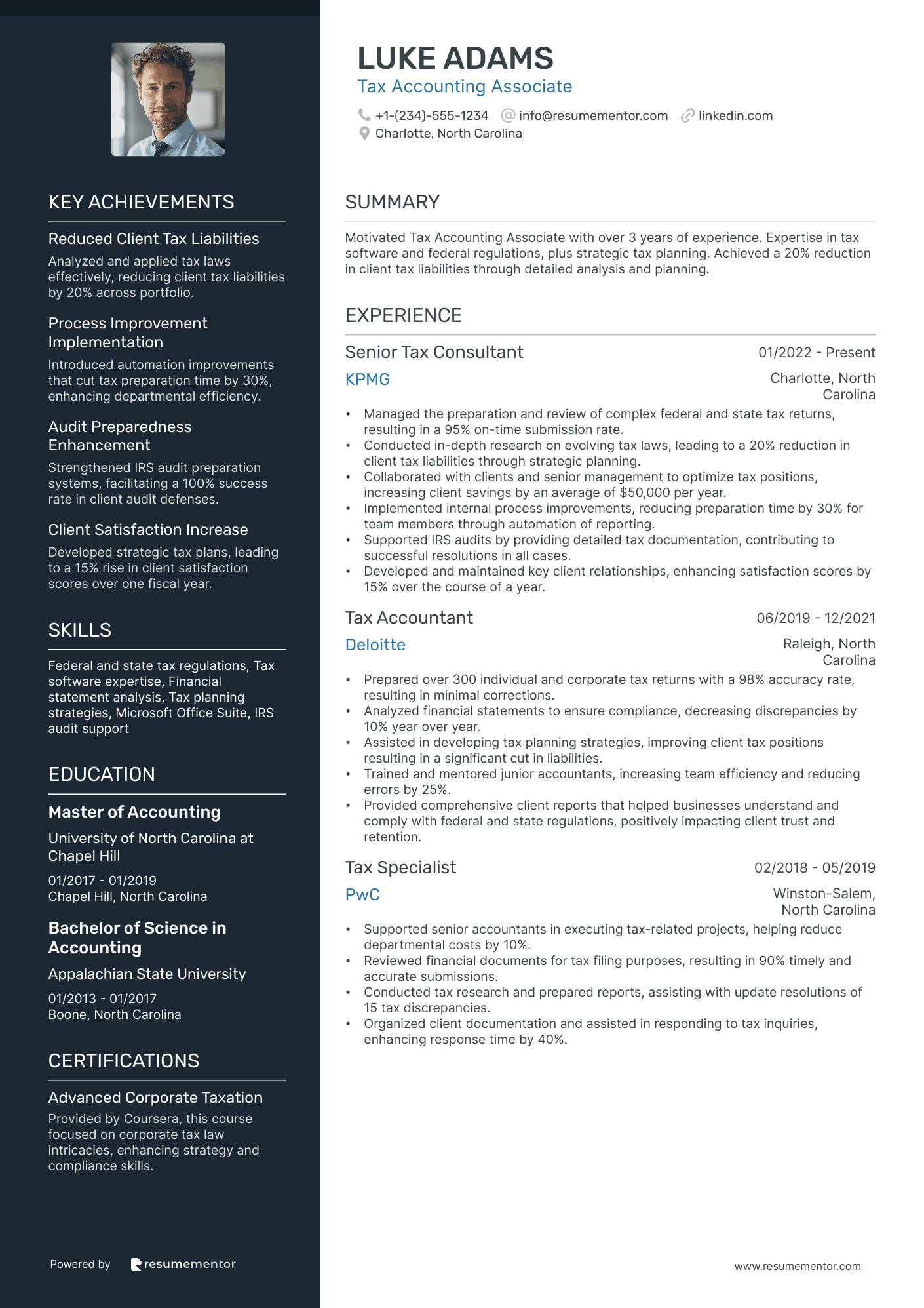 Finance and Accounting Associate Resume Example - Free to Edit ATS ...