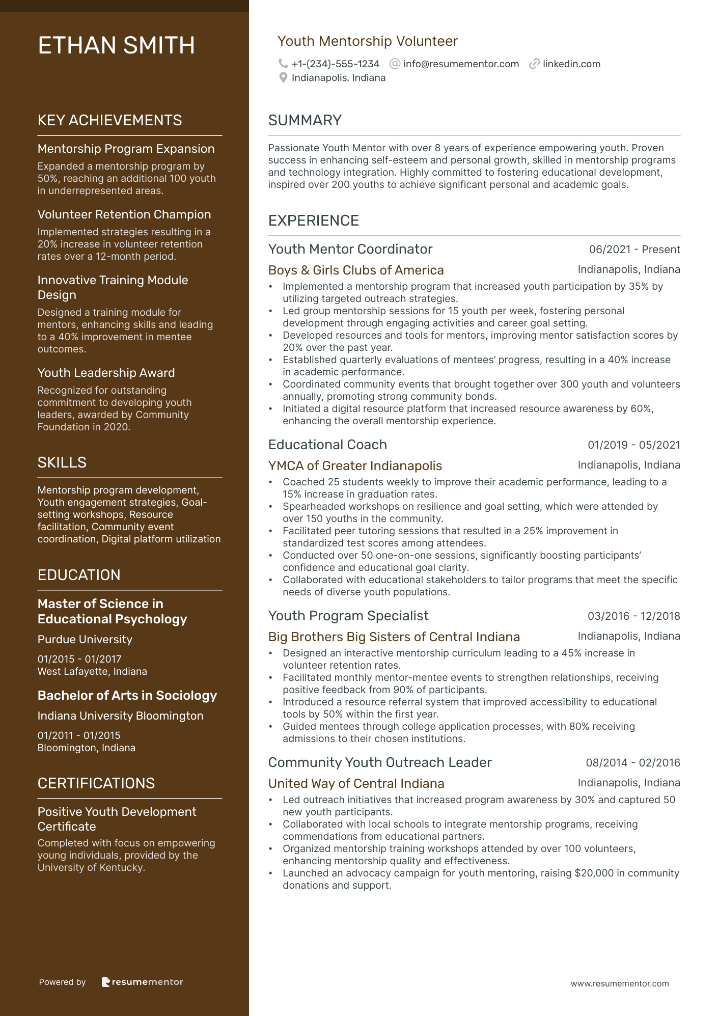 Volunteer Resume Examples - Free to Edit ATS-Friendly PDF - 2025