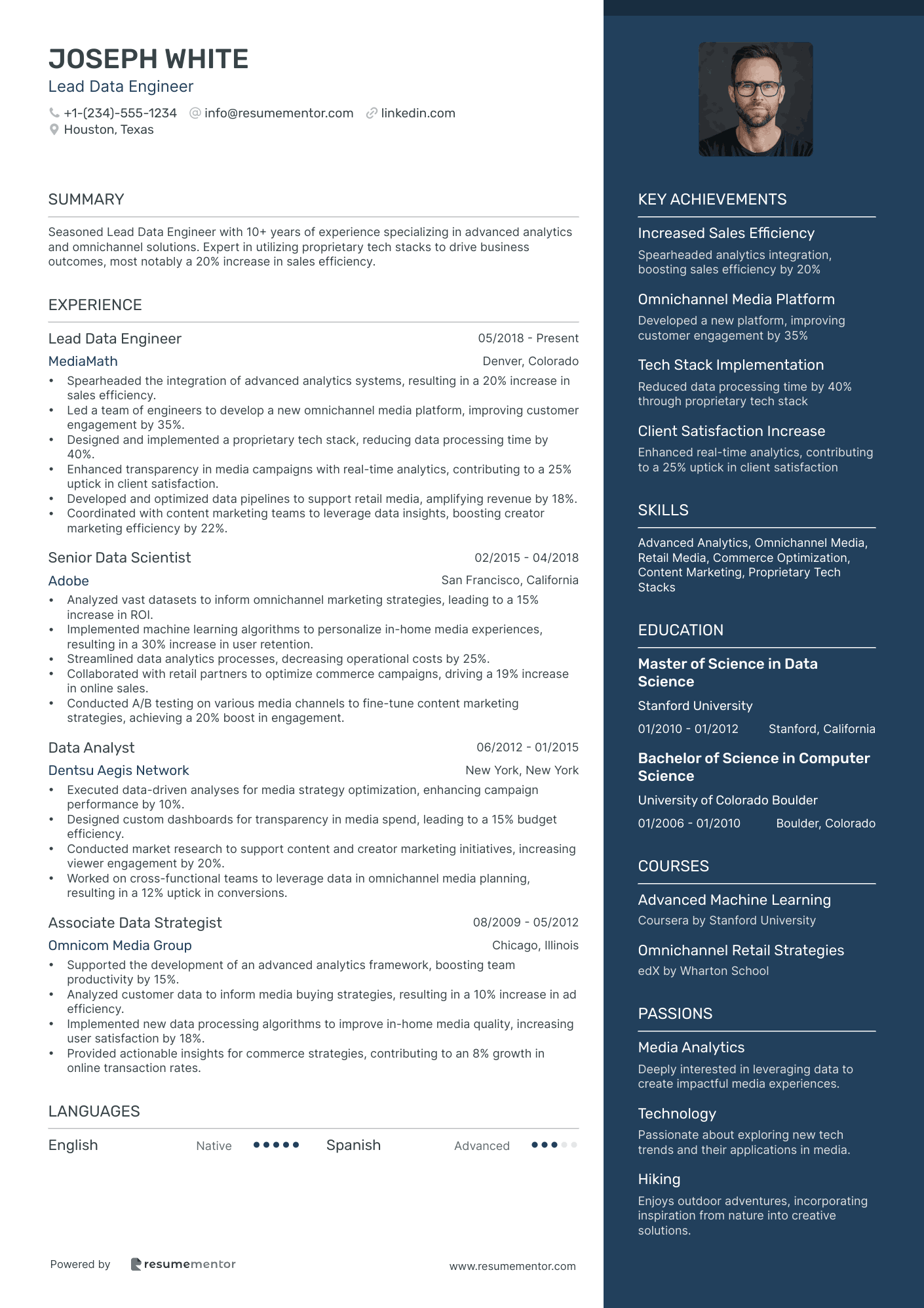 43 Data Science Resume Examples To Get You Hired in 2025