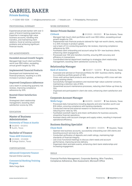 28 Banking Resume Examples To Get You Hired in 2025