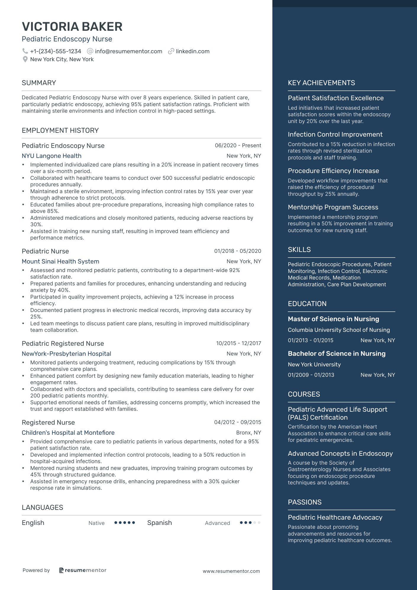 Endoscopy Nurse Resume Example - Free to Edit ATS-Friendly PDF - 2025