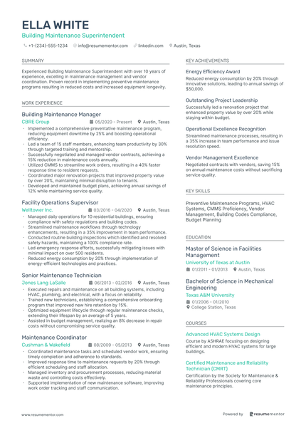 Superintendent Resume Examples - Free to Edit ATS-Friendly PDF - 2025