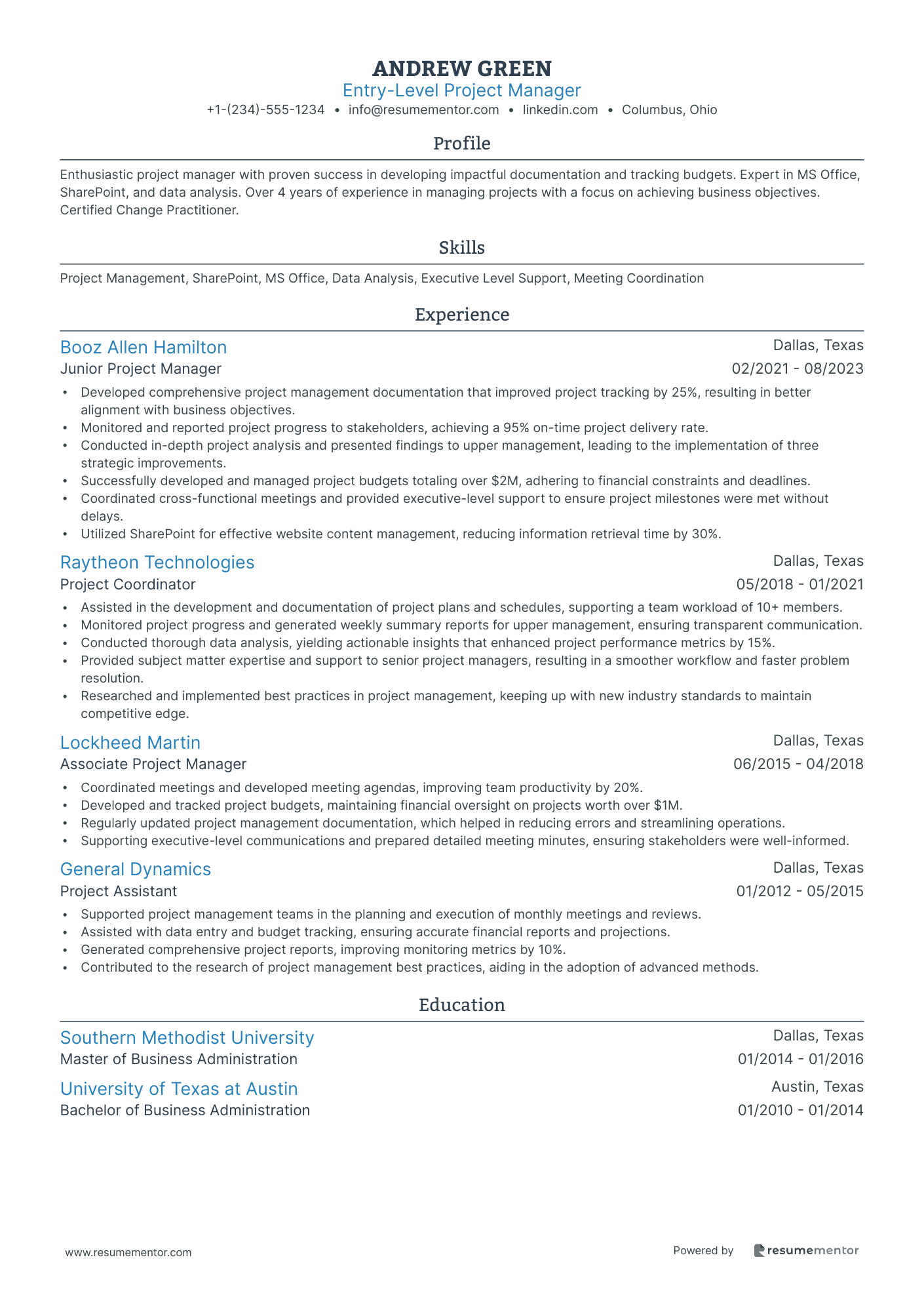 22 Project Management Resume Examples To Get You Hired in 2025