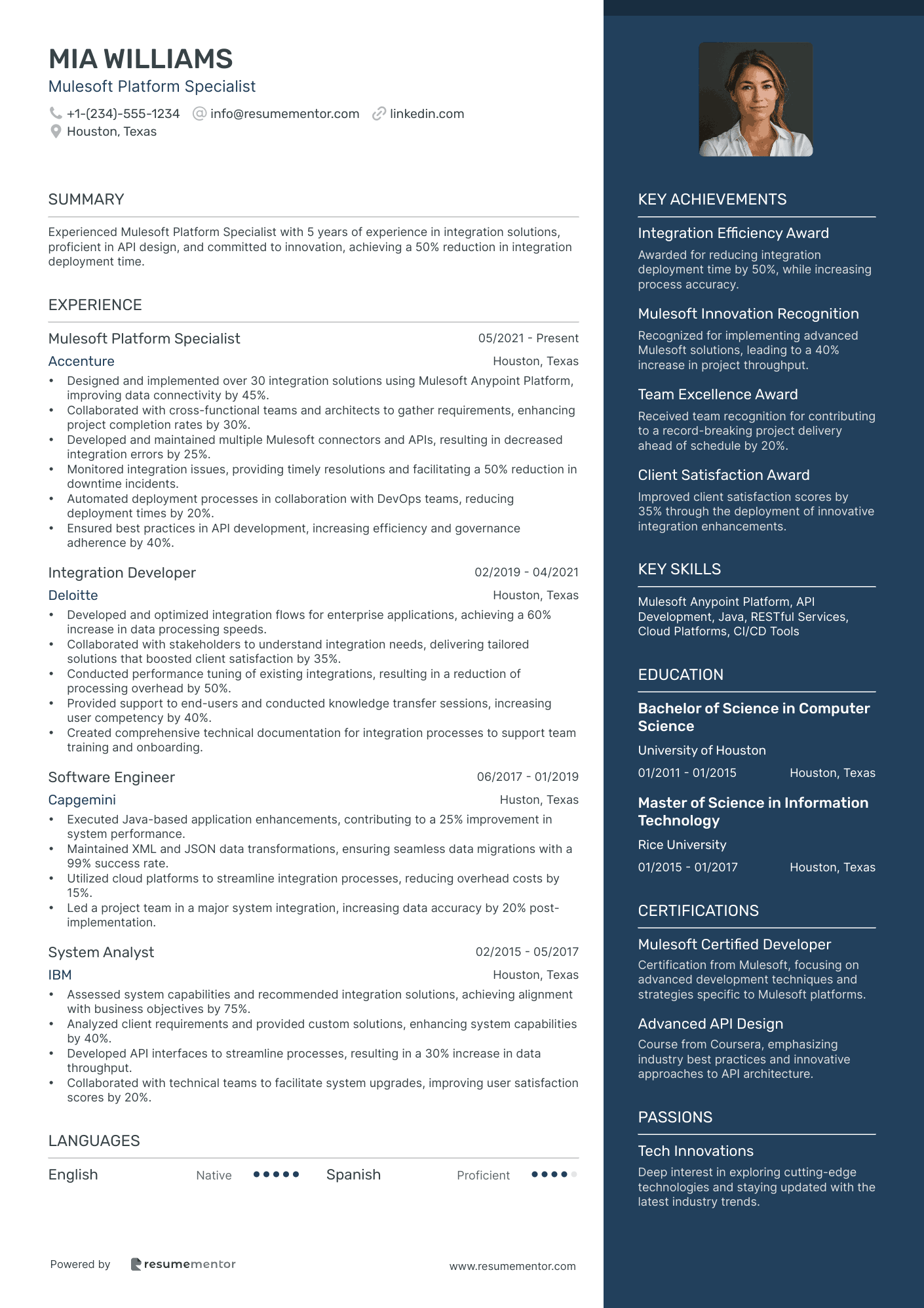 Mulesoft Developer Resume Examples To Get You Hired in 2025