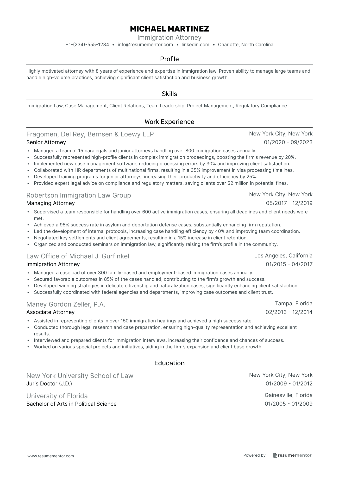 39 Attorney Resume Examples To Get You Hired in 2025