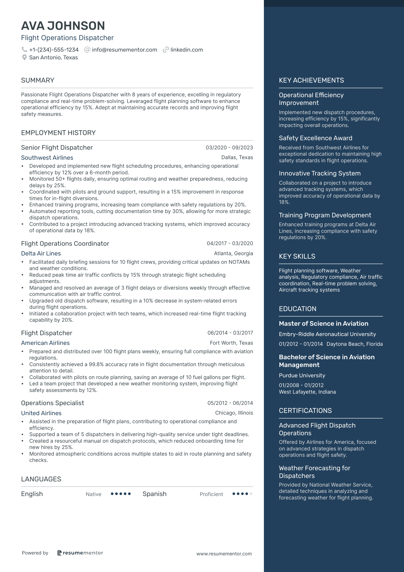 Dispatcher Resume Examples - Free to Edit ATS-Friendly PDF - 2025