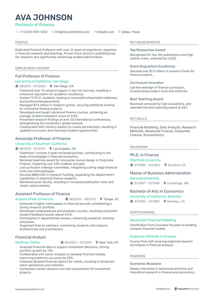 42 Finance Resume Examples To Get You Hired in 2024