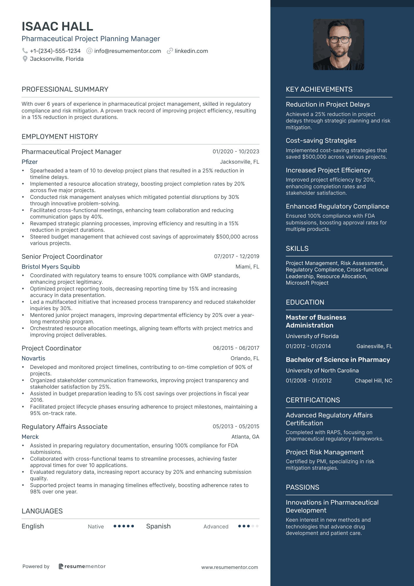 Pharmaceutical Project Manager Resume Examples To Get You Hired in 2025