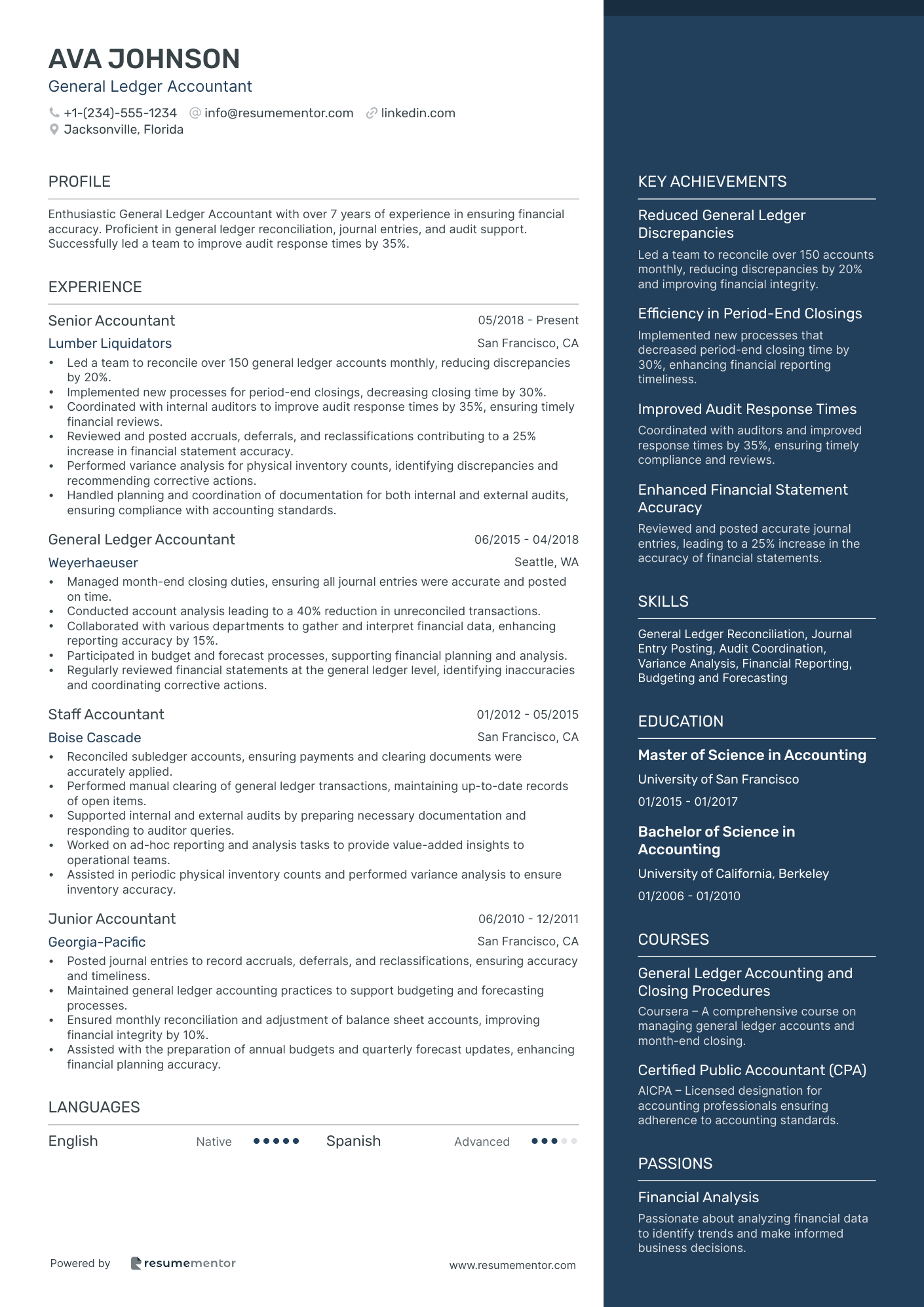 64 Accounting Resume Examples To Get You Hired in 2025