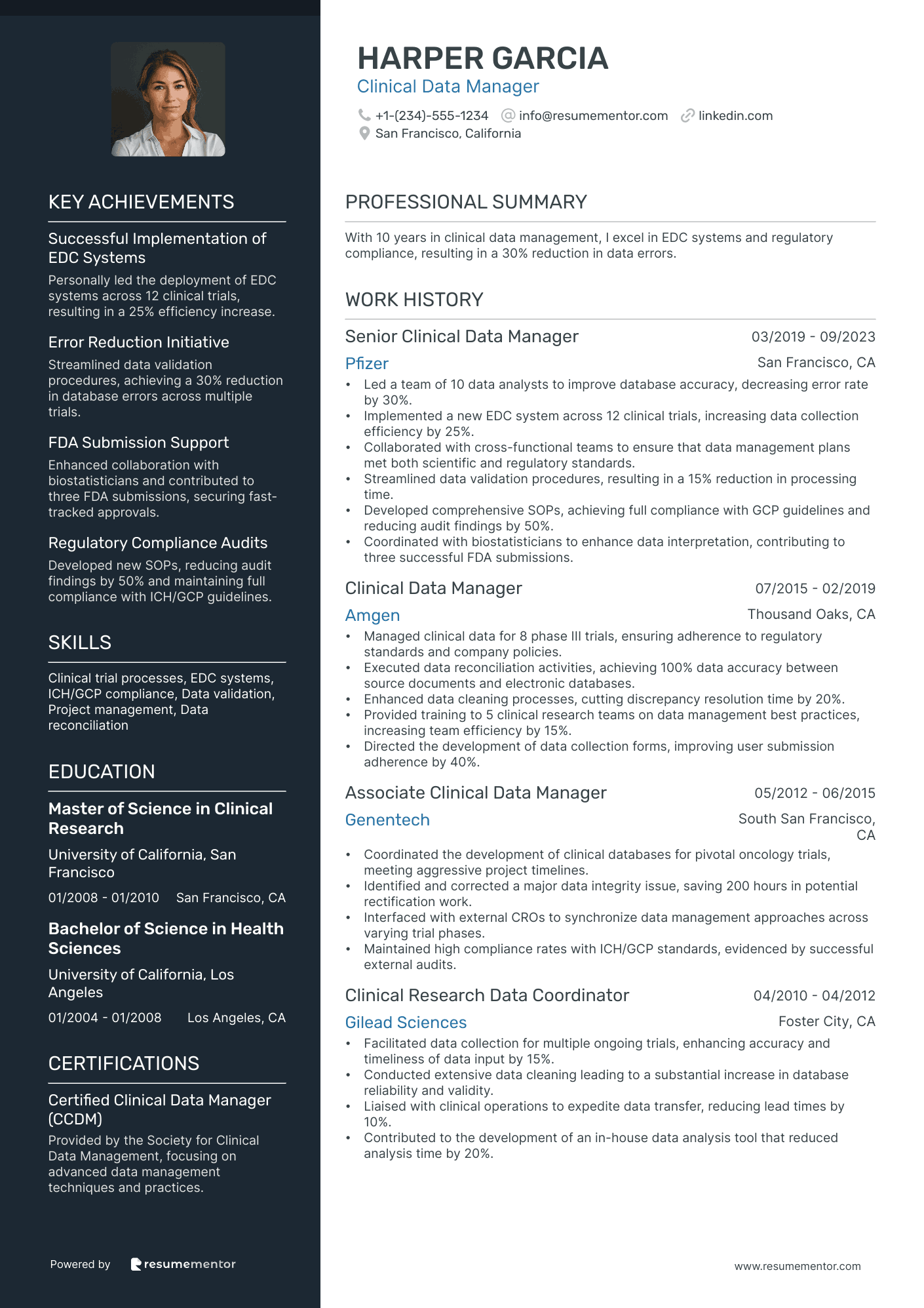 Data Manager Resume Example - Free to Edit ATS-Friendly PDF - 2025
