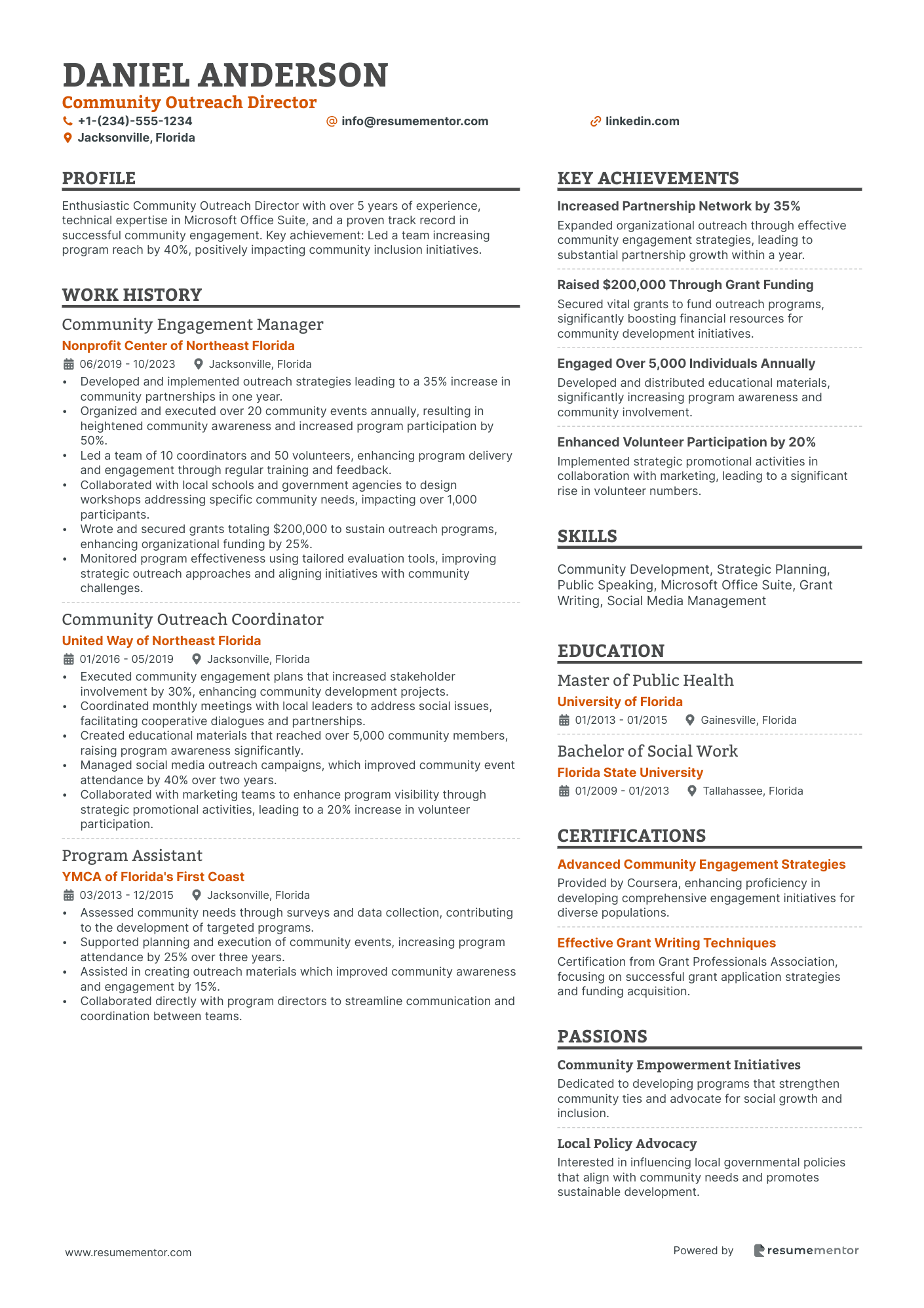 Community Service Worker Resume Examples - Free to Edit ATS-Friendly ...