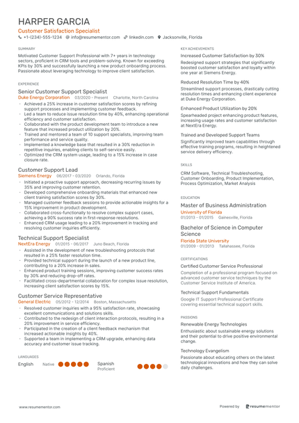 31 Customer Service Resume Examples - Free to Edit ATS-Friendly PDF - 2025