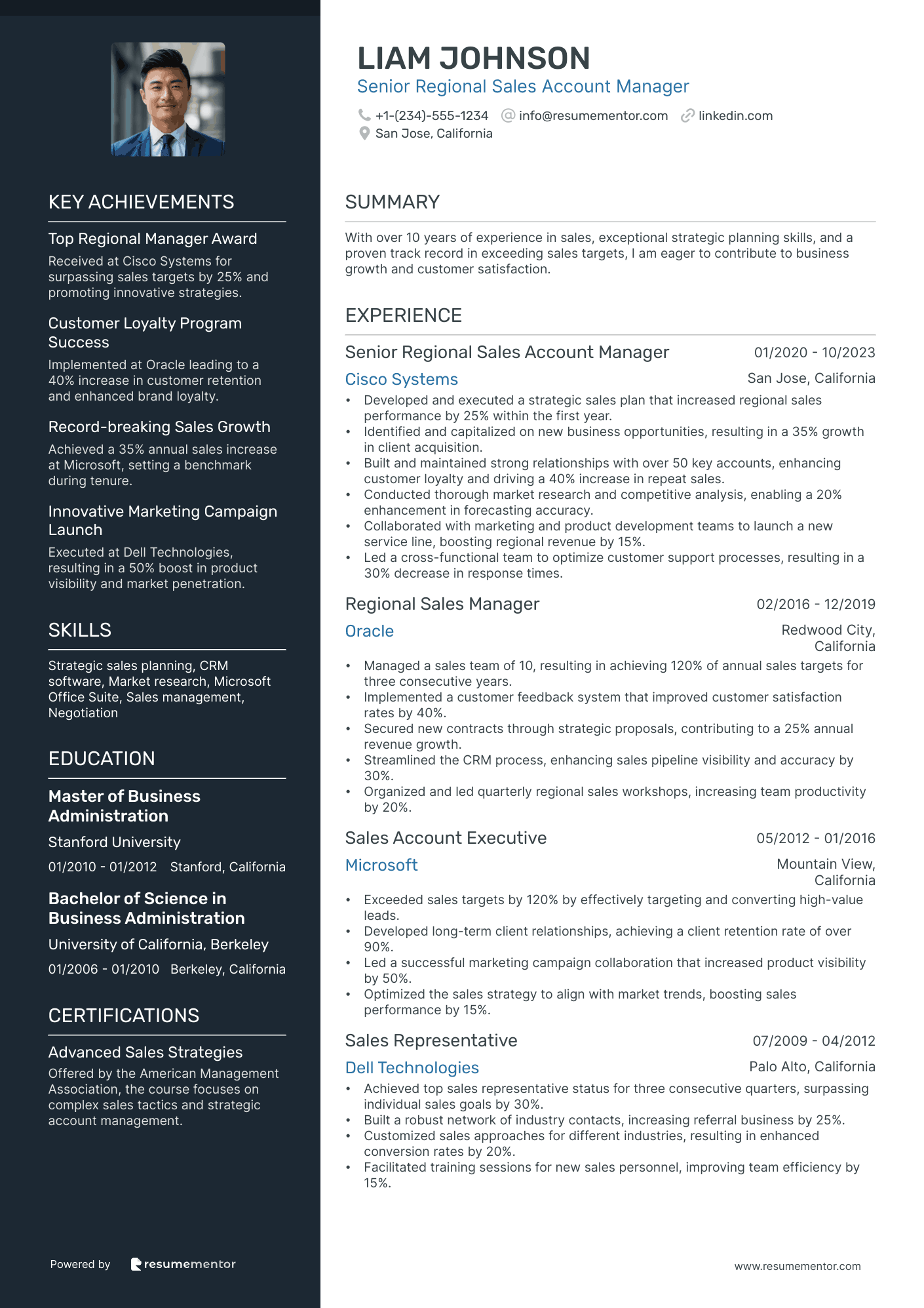 Senior Account Manager Resume Examples - Free to Edit ATS-Friendly PDF ...