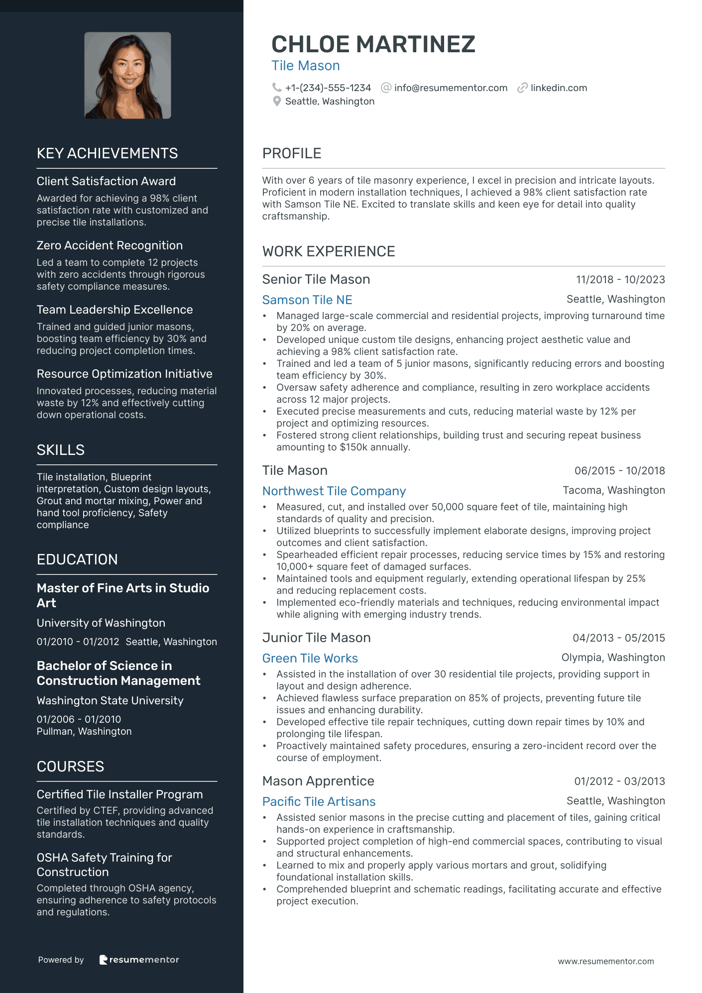 Mason Resume Examples - Free to Edit ATS-Friendly PDF - 2025