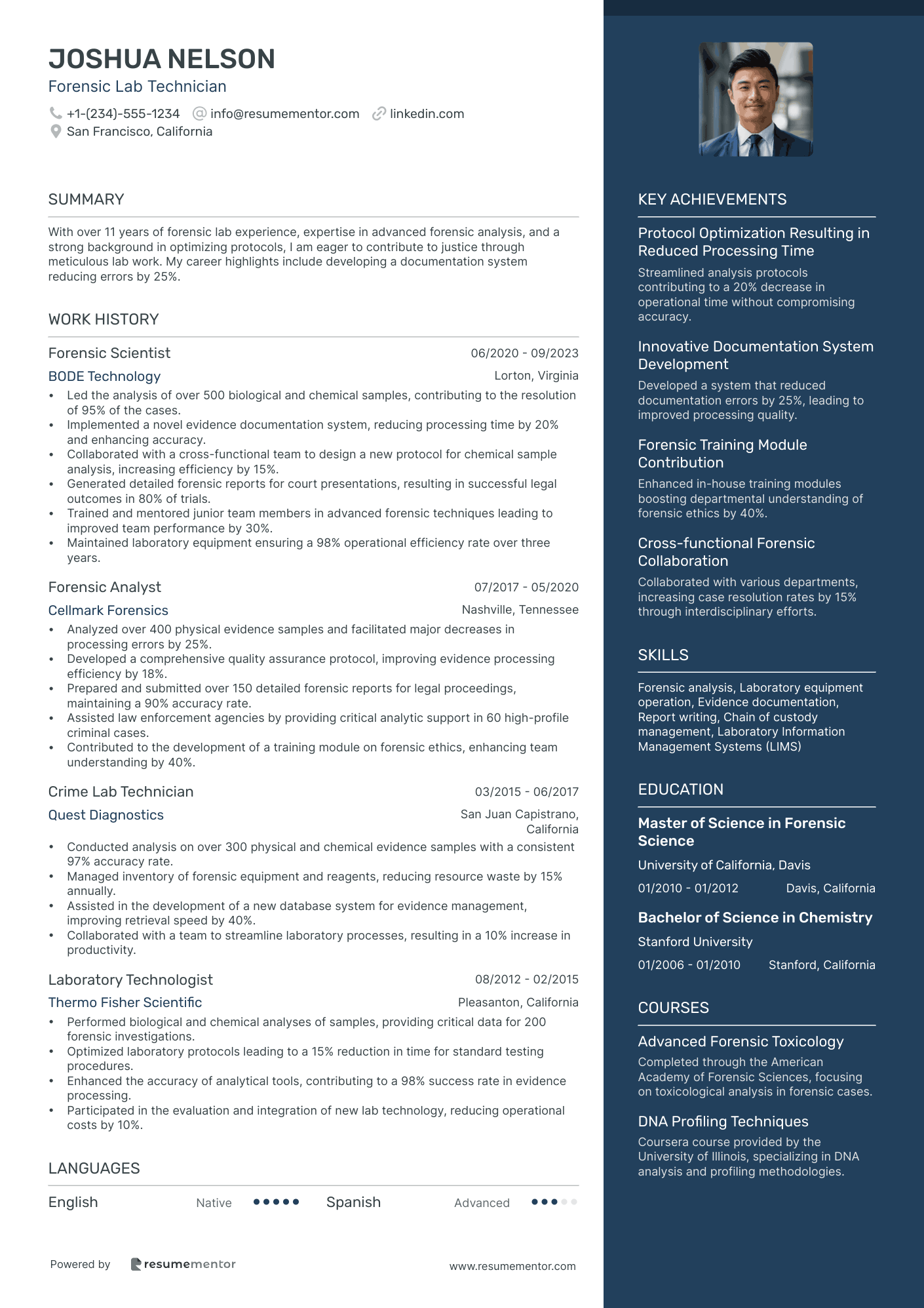 Lab Technician Resume Examples - Free to Edit ATS-Friendly PDF - 2025