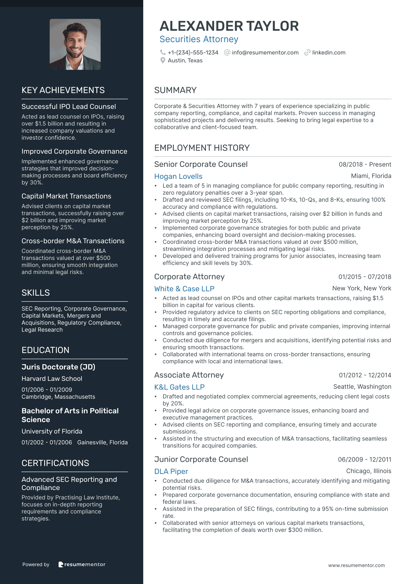 39 Attorney Resume Examples To Get You Hired in 2025