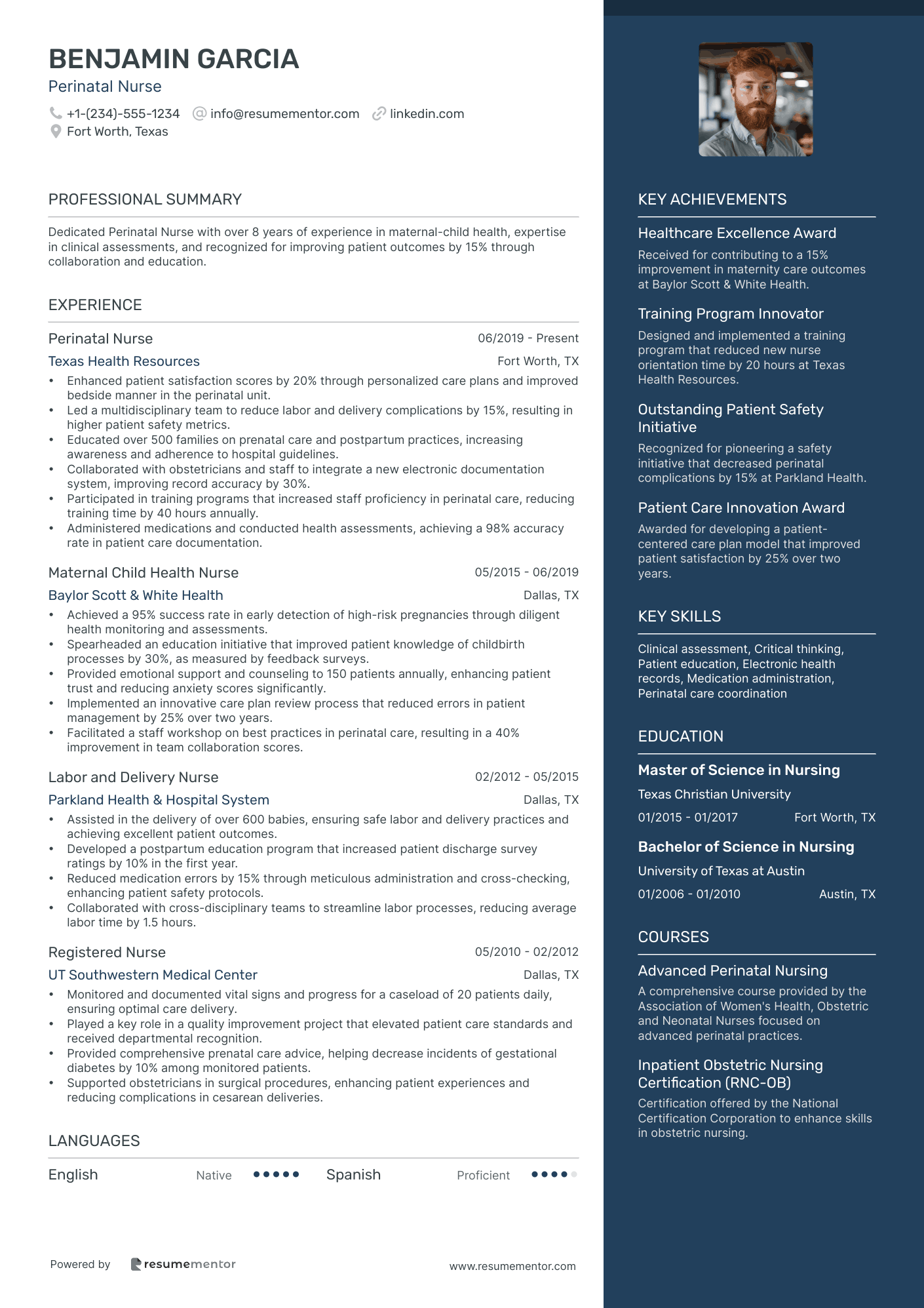 Labor and Delivery Nurse Resume Example - Free to Edit ATS-Friendly PDF ...