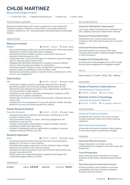 User Experience Researcher Resume Examples - Free to Edit ATS-Friendly ...
