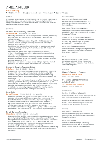 28 Banking Resume Examples To Get You Hired in 2025