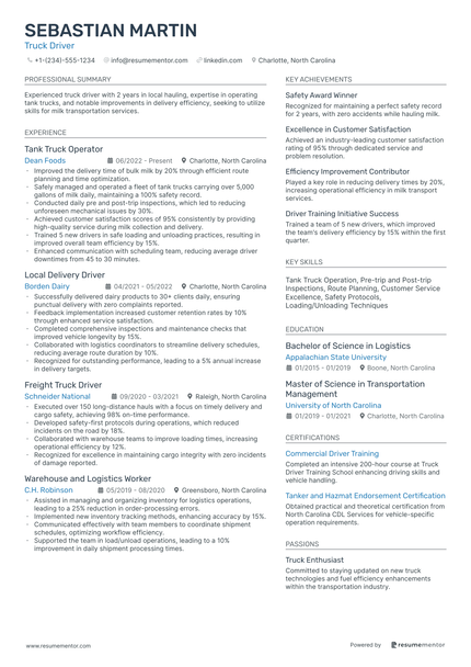 31 Logistics Resume Examples - Free to Edit ATS-Friendly PDF - 2025