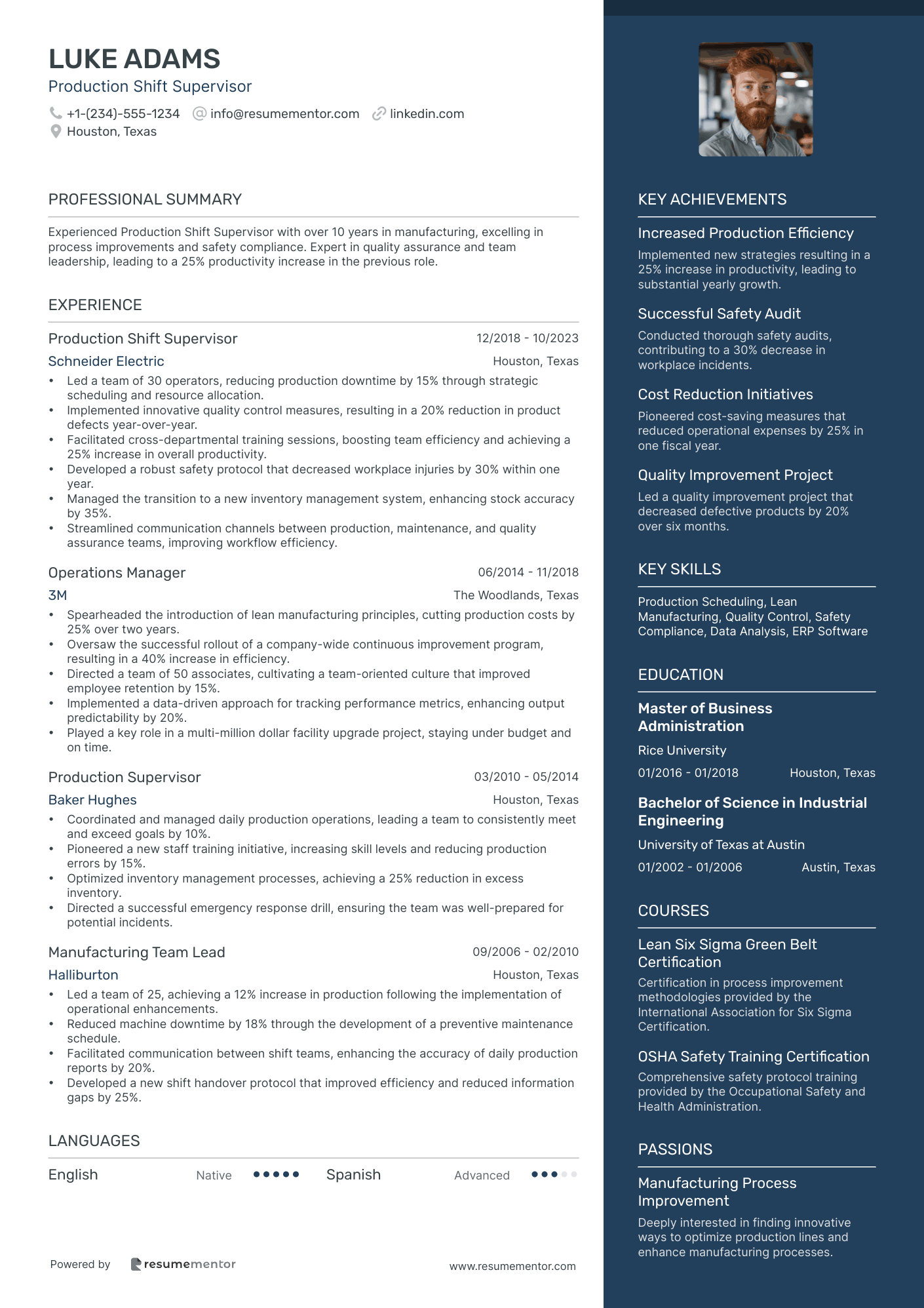 Shift Leader Resume Examples - Free to Edit ATS-Friendly PDF - 2025
