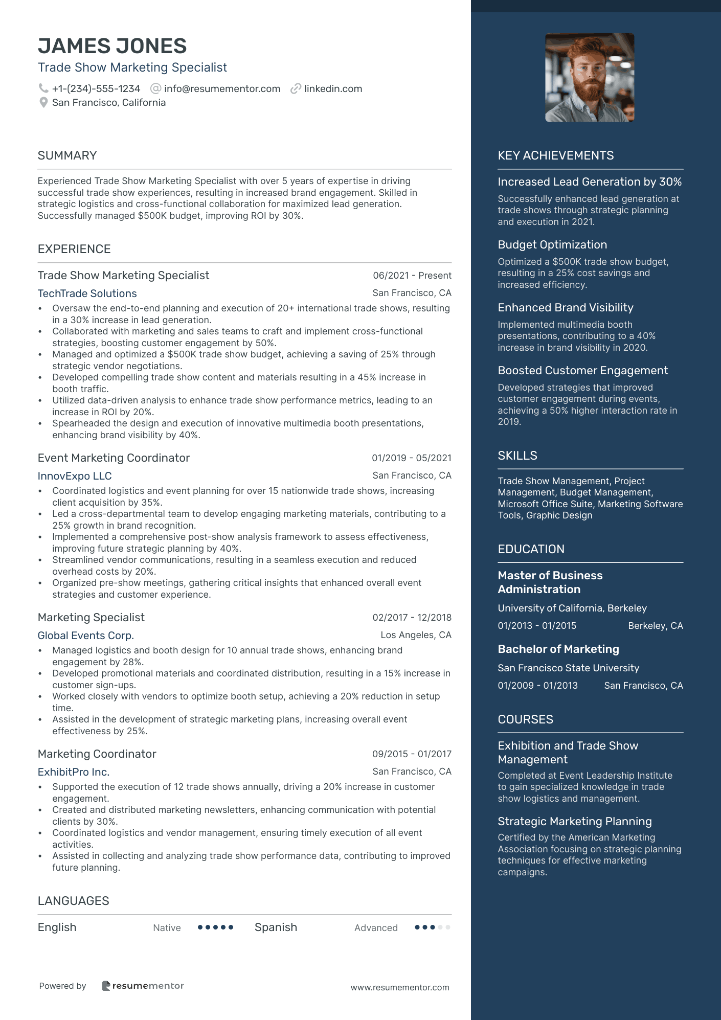 Event Marketing Resume Example - Free to Edit ATS-Friendly PDF - 2025