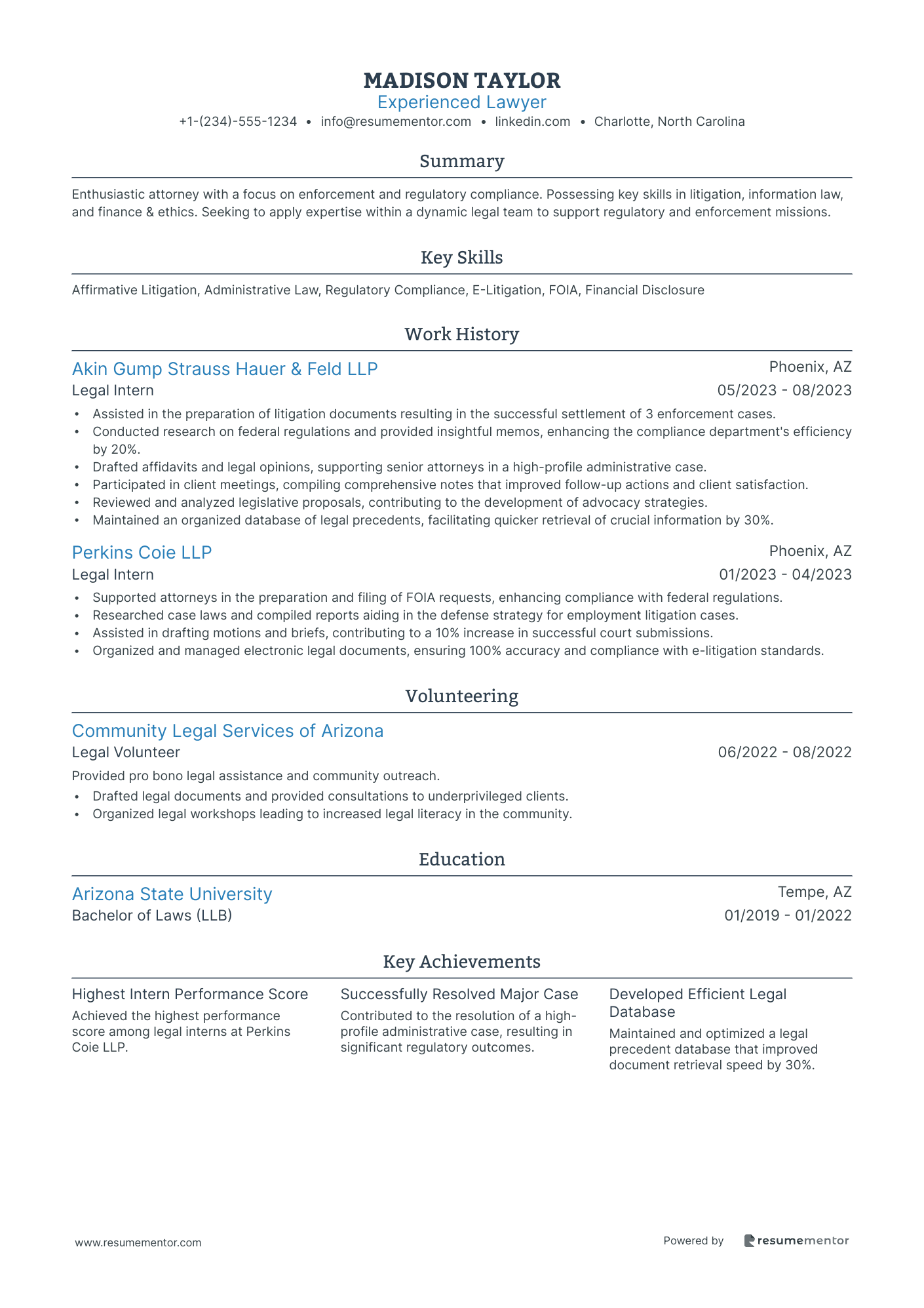 41 Lawyer Resume Examples To Get You Hired in 2024
