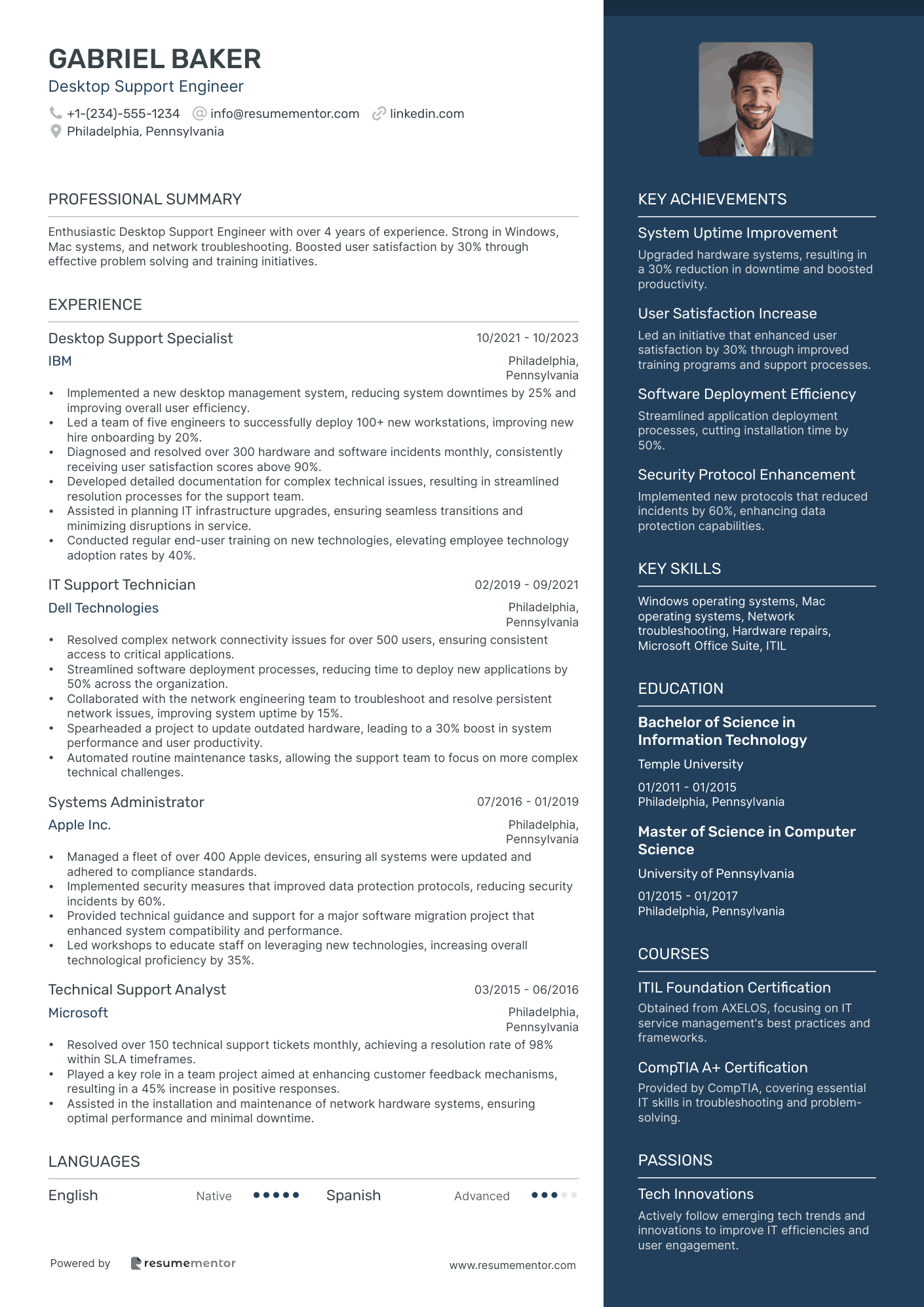 IT Support Engineer Resume Example - Free to Edit ATS-Friendly PDF - 2025
