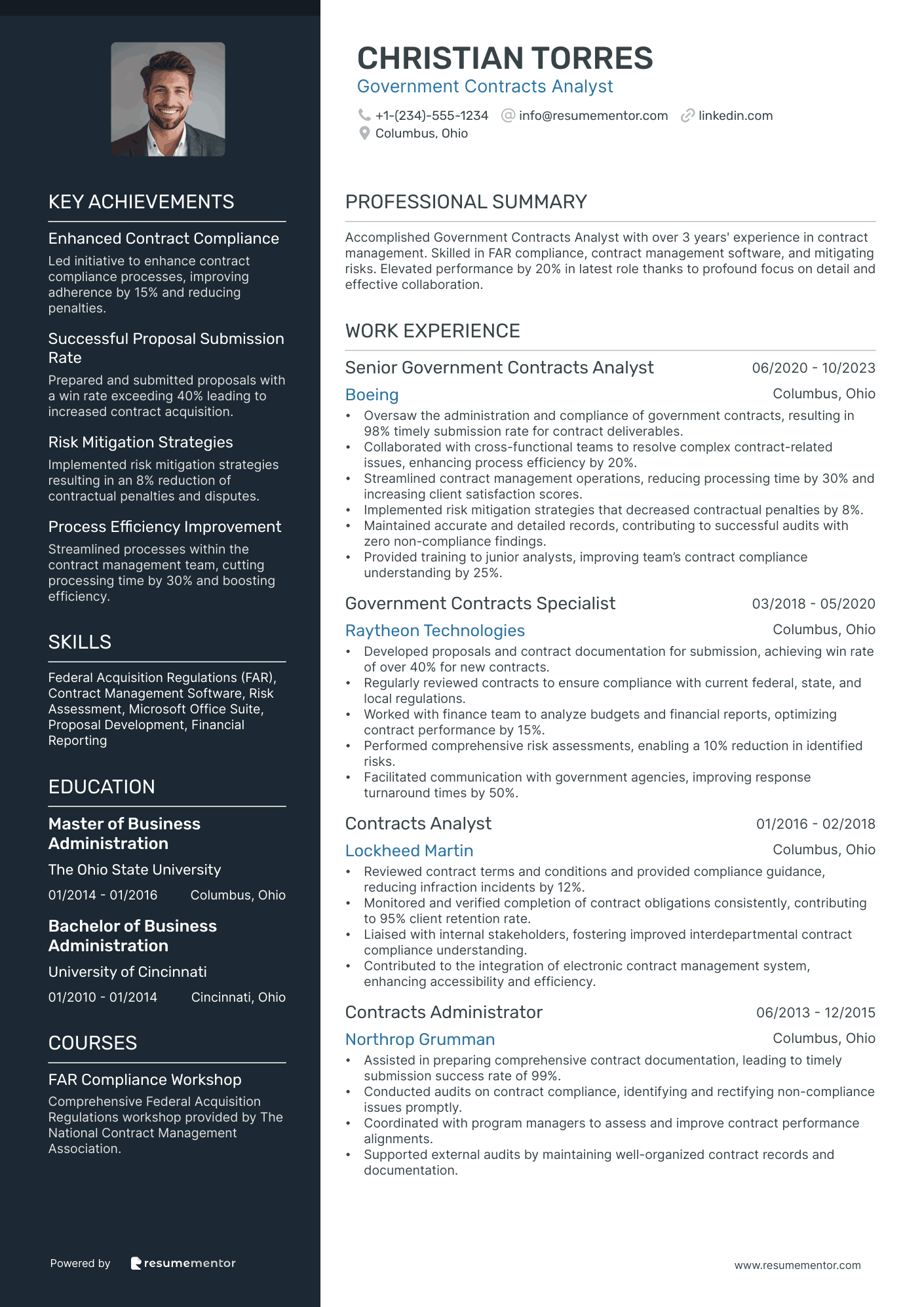 Contract Analyst Resume Example - Free to Edit ATS-Friendly PDF - 2025