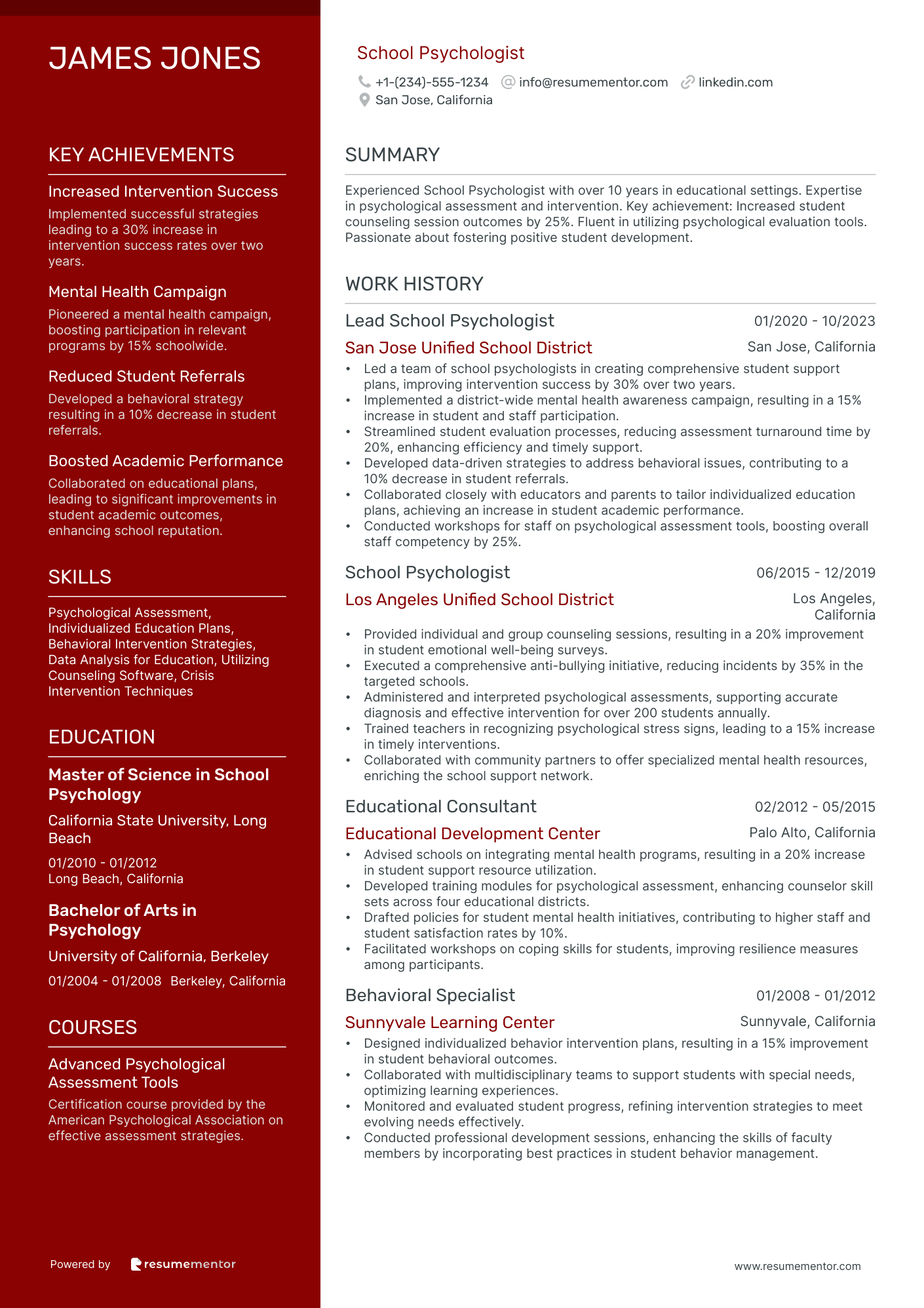 19 Education Resume Examples - Free to Edit ATS-Friendly PDF - 2025