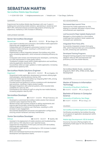 Servicenow Developer Resume Examples To Get You Hired in 2025
