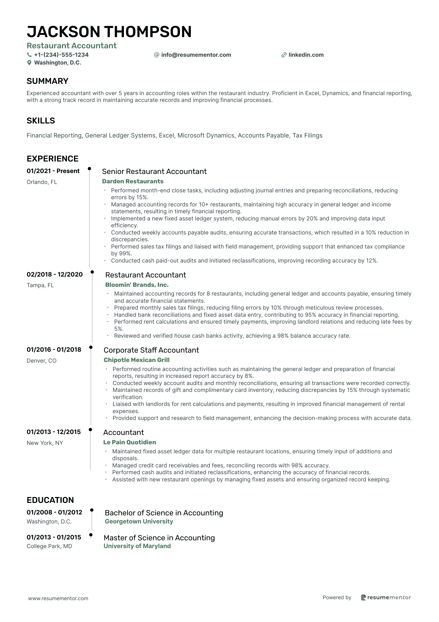 64 Accounting Resume Examples To Get You Hired in 2025