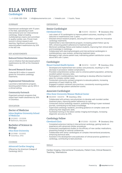 33 Doctor Resume Examples To Get You Hired in 2024