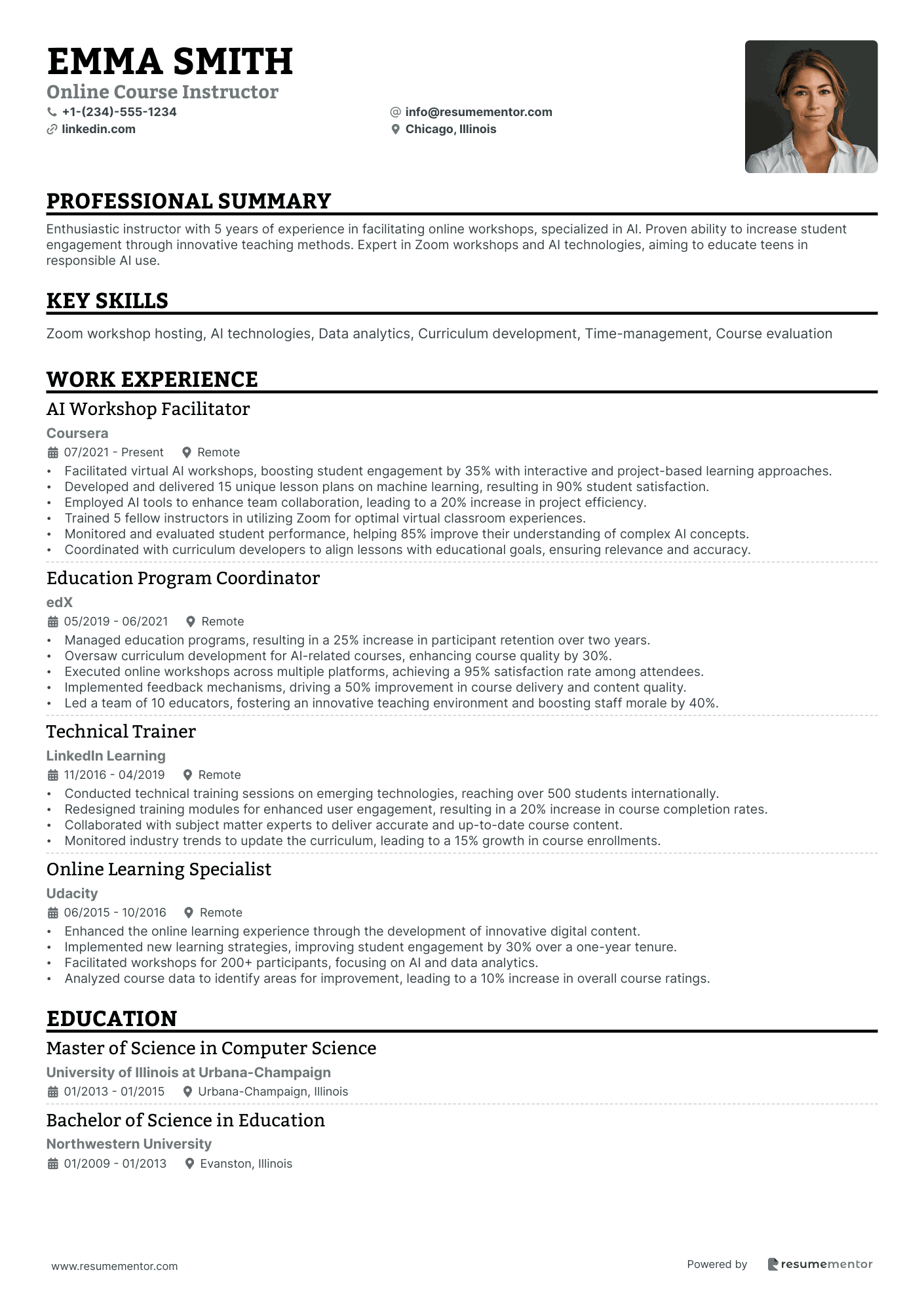 19 Education Resume Examples - Free to Edit ATS-Friendly PDF - 2025