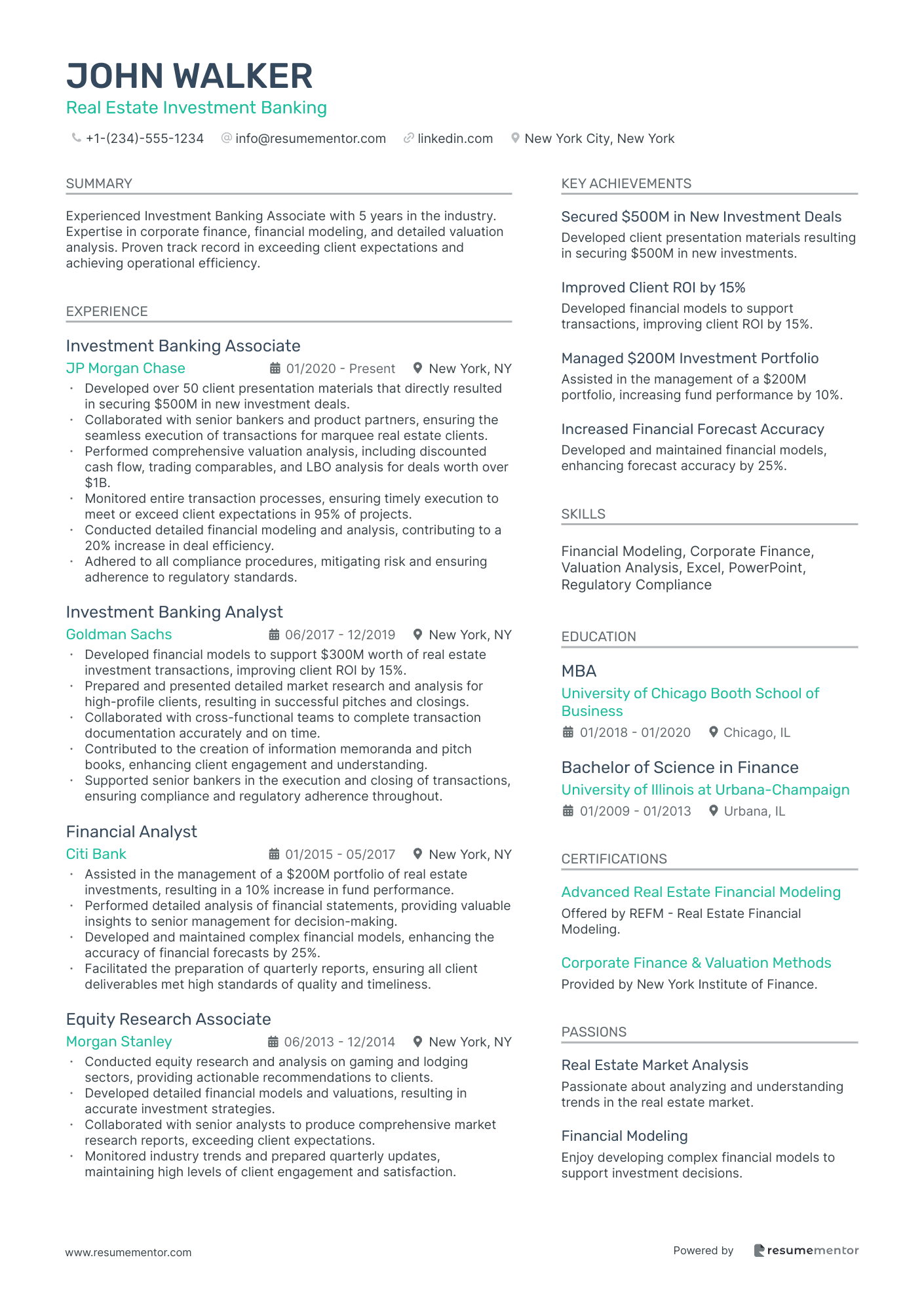 28 Banking Resume Examples To Get You Hired in 2025
