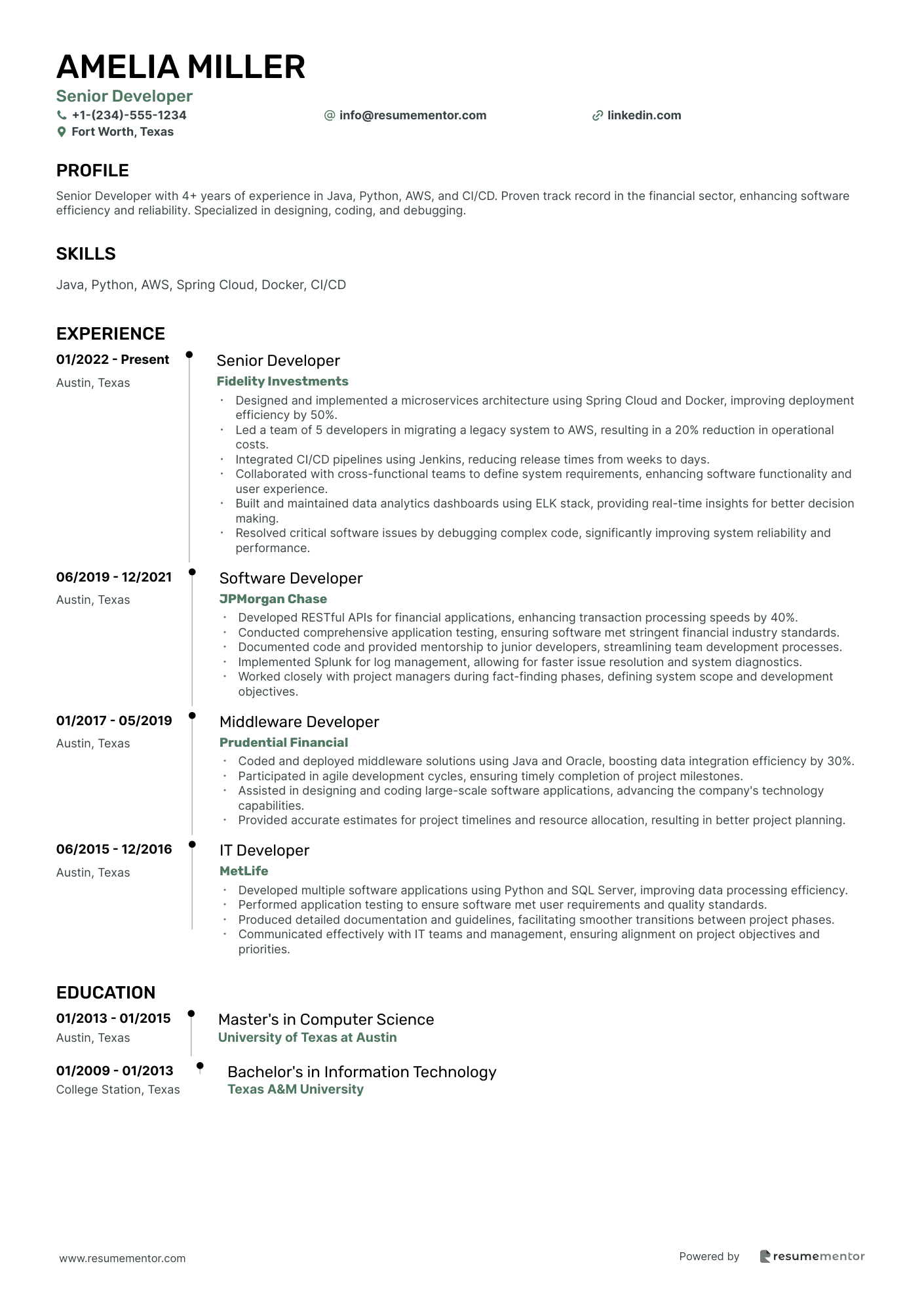 39 Developer Resume Examples To Get You Hired in 2024