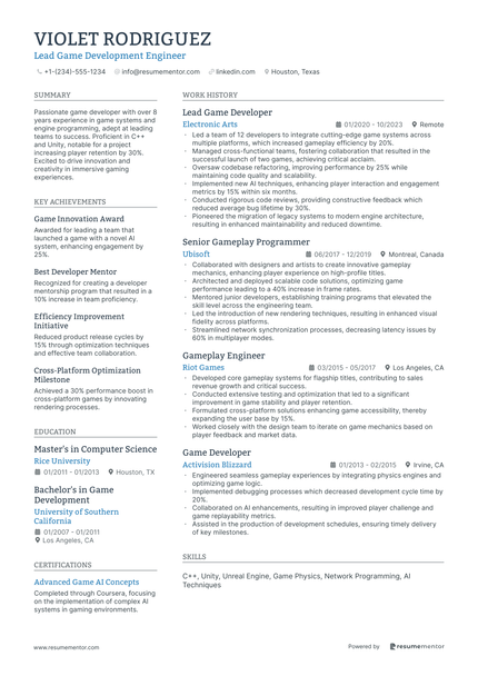 Senior Software Engineer Resume Example - Free to Edit ATS-Friendly PDF ...