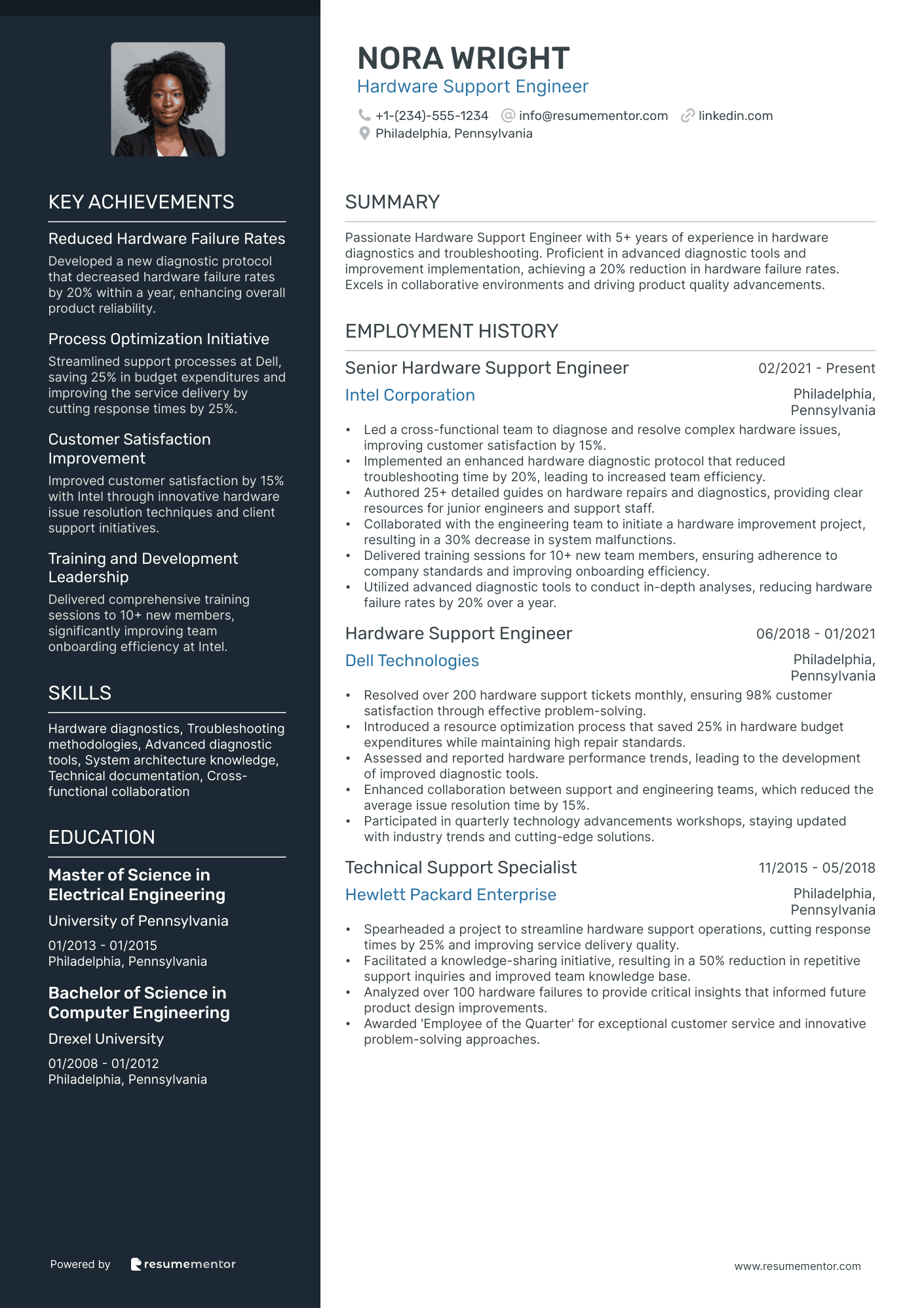 IT Support Engineer Resume Example - Free to Edit ATS-Friendly PDF - 2025