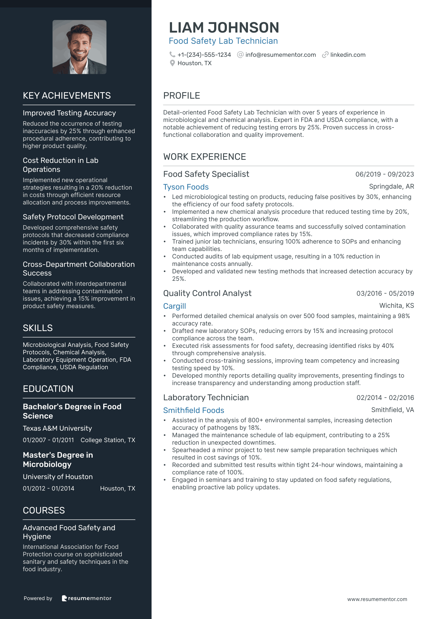 Lab Technician Resume Examples - Free to Edit ATS-Friendly PDF - 2025