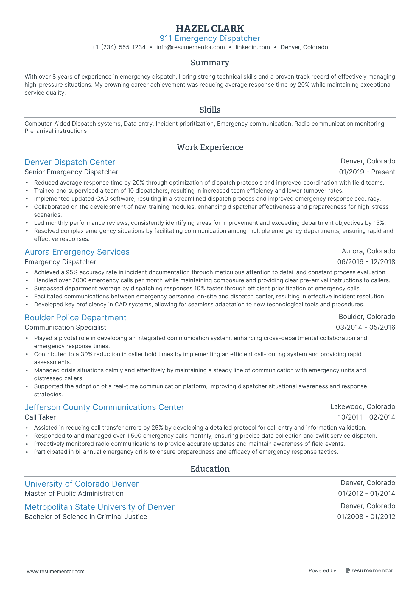 Dispatcher Resume Examples - Free to Edit ATS-Friendly PDF - 2025