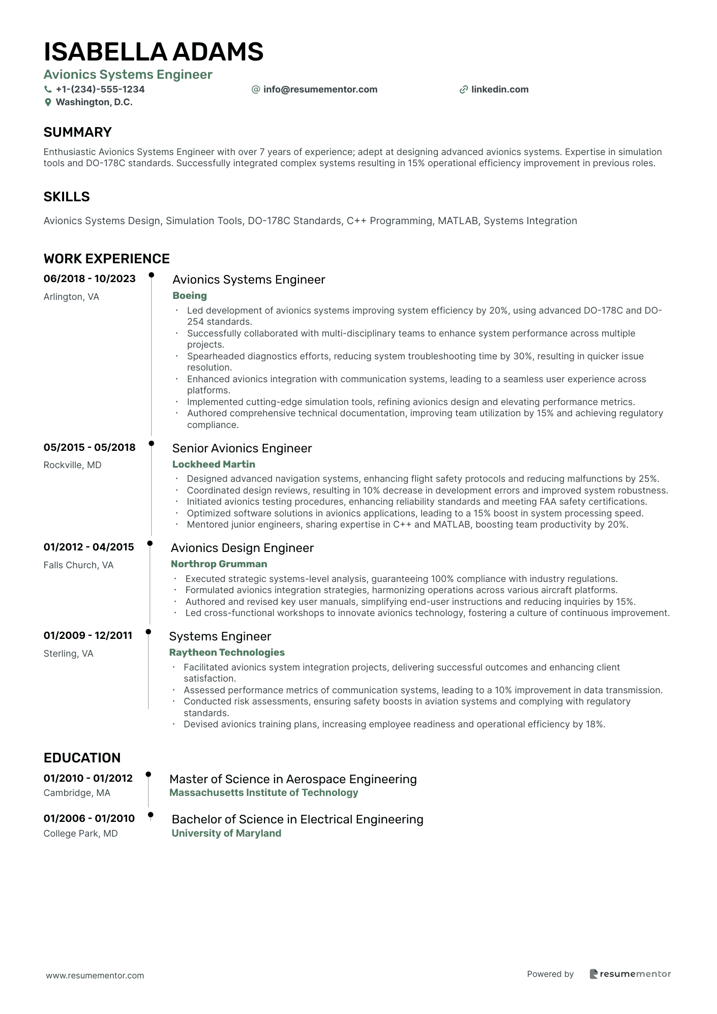 Systems Engineer Resume Example - Free to Edit ATS-Friendly PDF - 2025