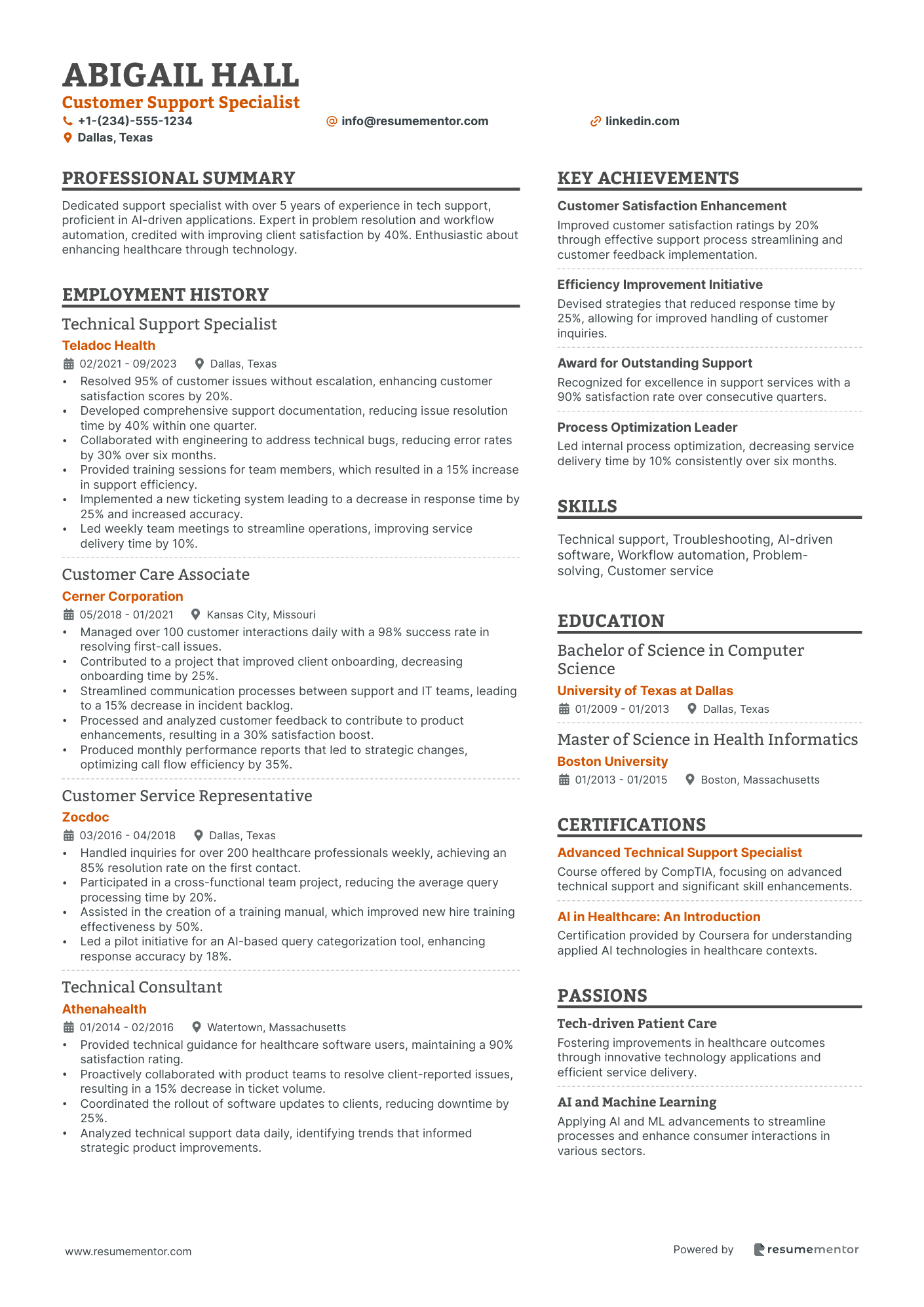31 Customer Service Resume Examples - Free to Edit ATS-Friendly PDF - 2025